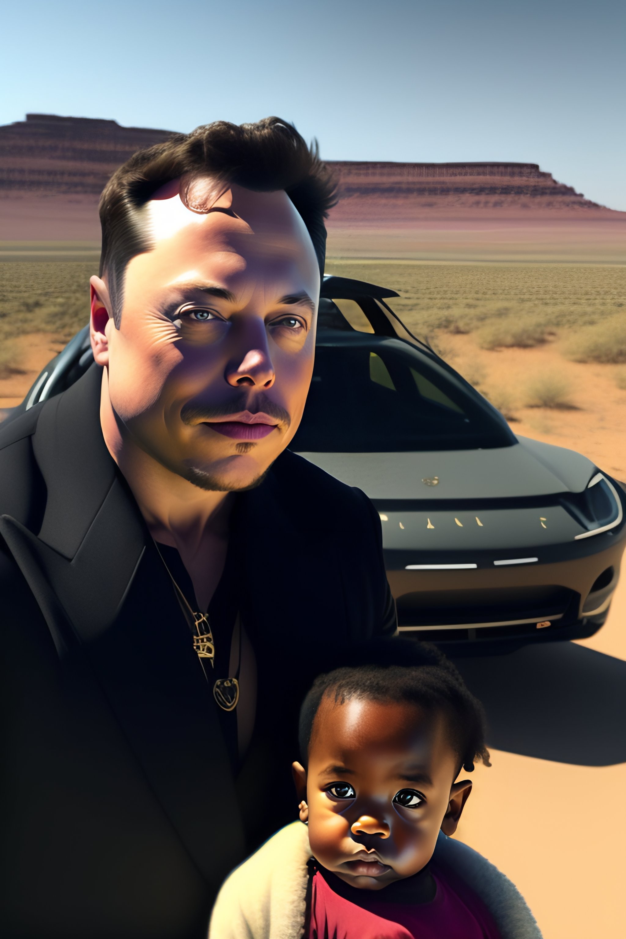 Lexica - Elon musk with kannye west