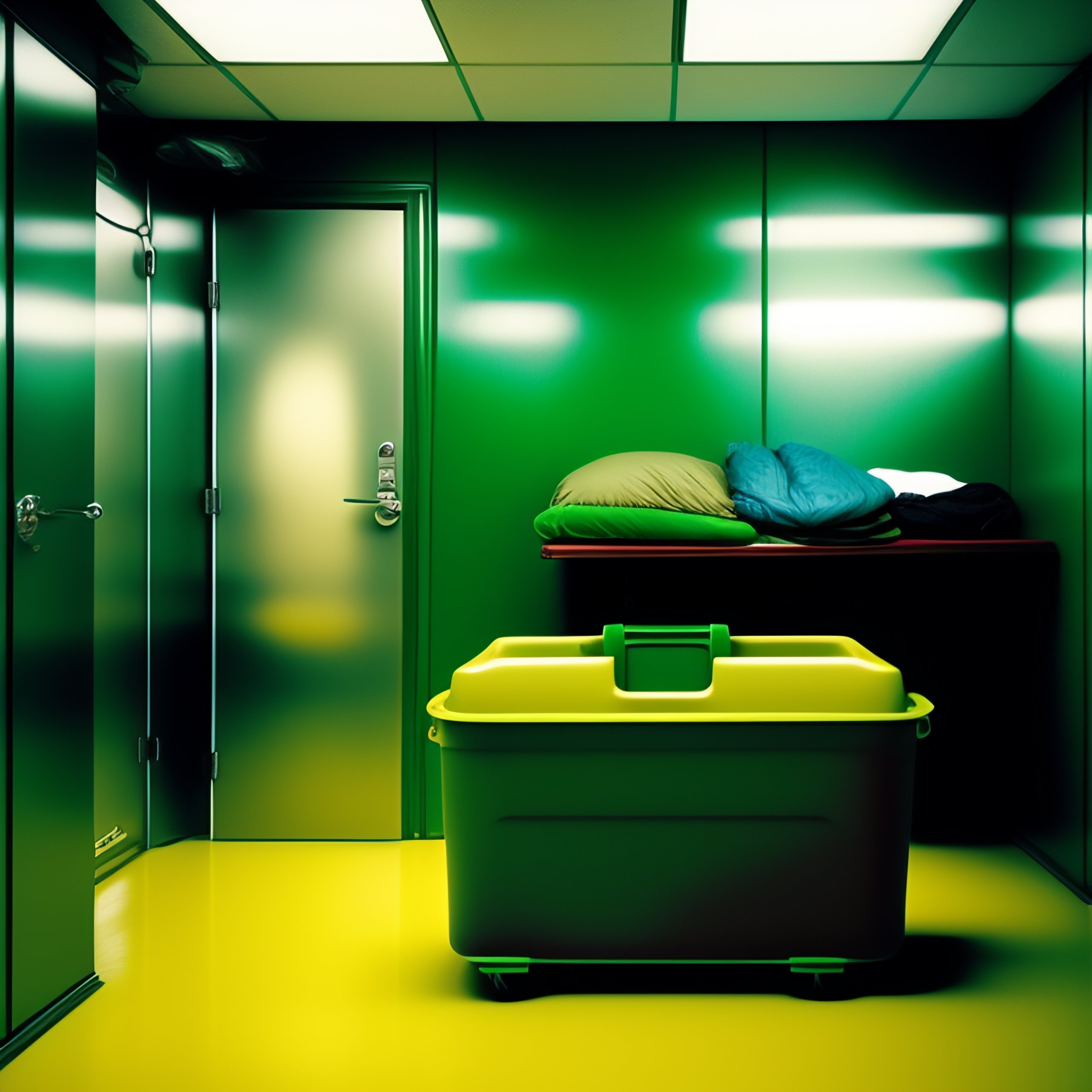 Lexica - Sleeping janitor - in janitor closet - 1970 era - office ...