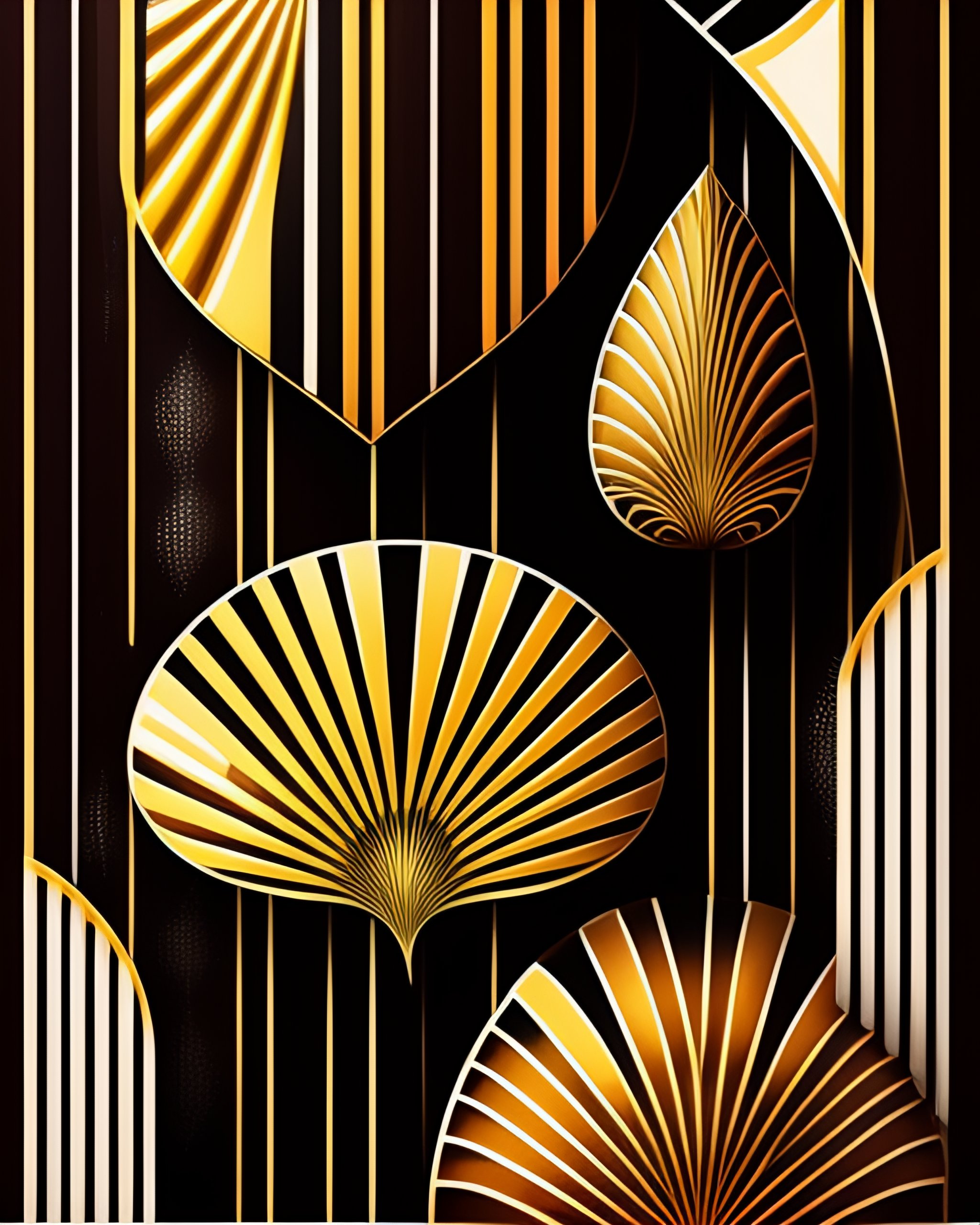 Lexica - Modern hand drawn art deco artistic and elegant shape ...