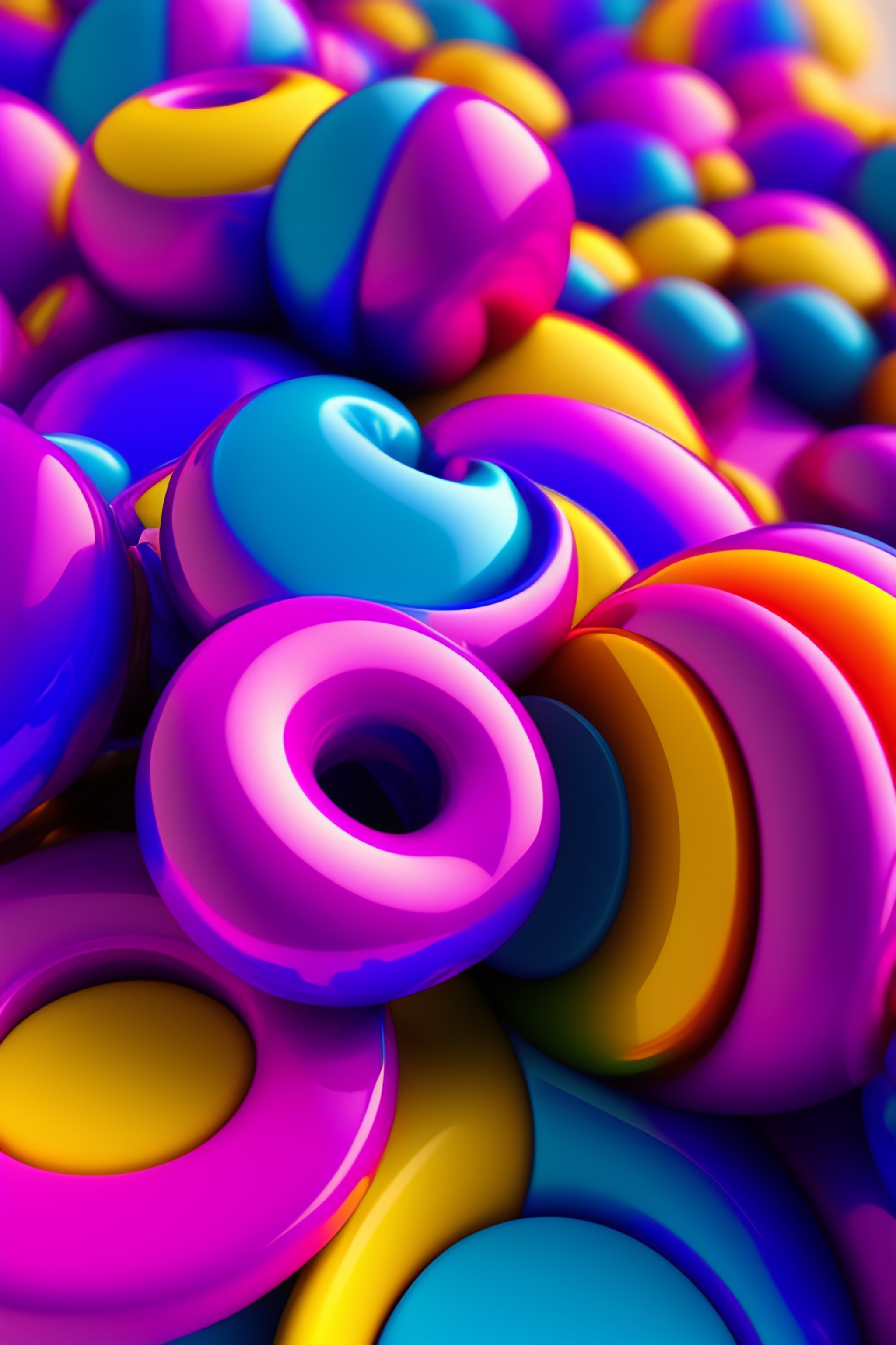Lexica - The number 8, 3d rendering, candyland, colorfully vibrant ...