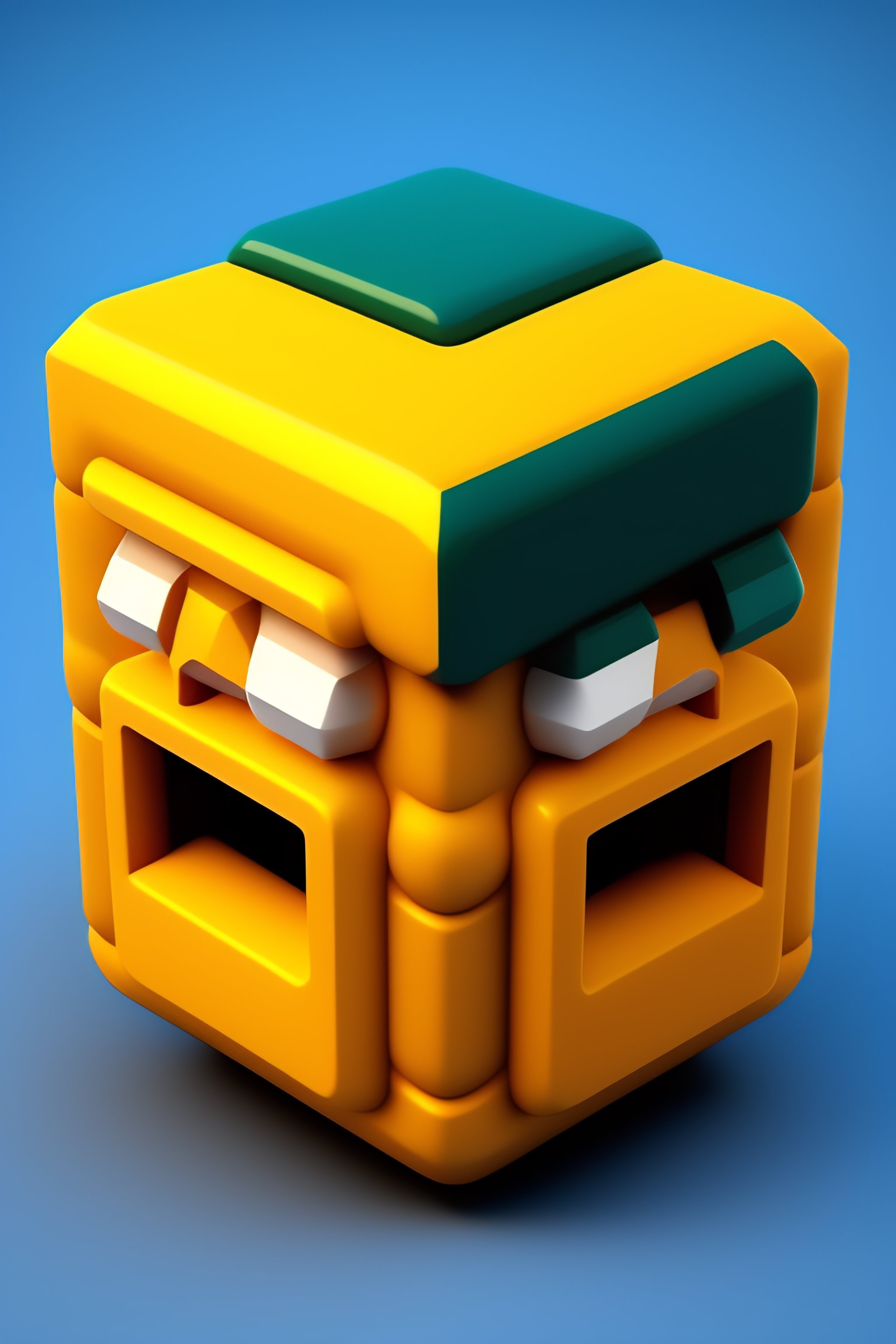 Lexica - Low poly greek homer head cube shaped