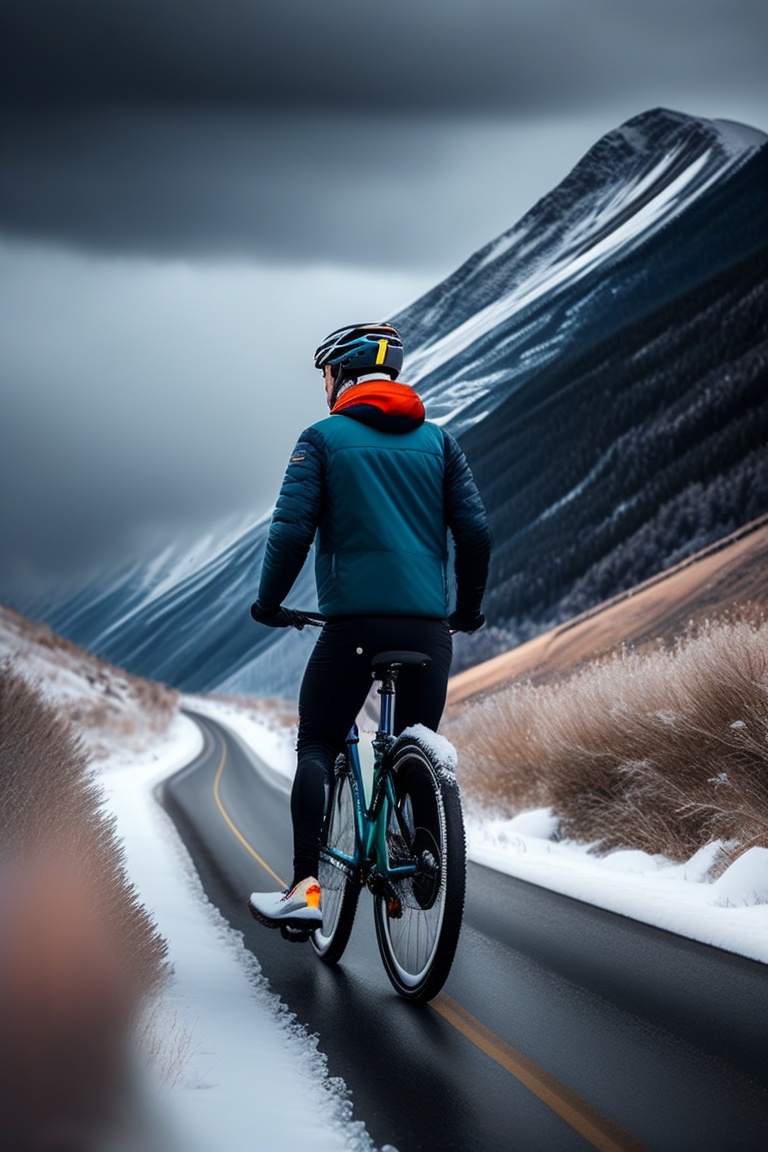 Lexica - A 20-year-old boy wearing a helmet on his head and a bike ...
