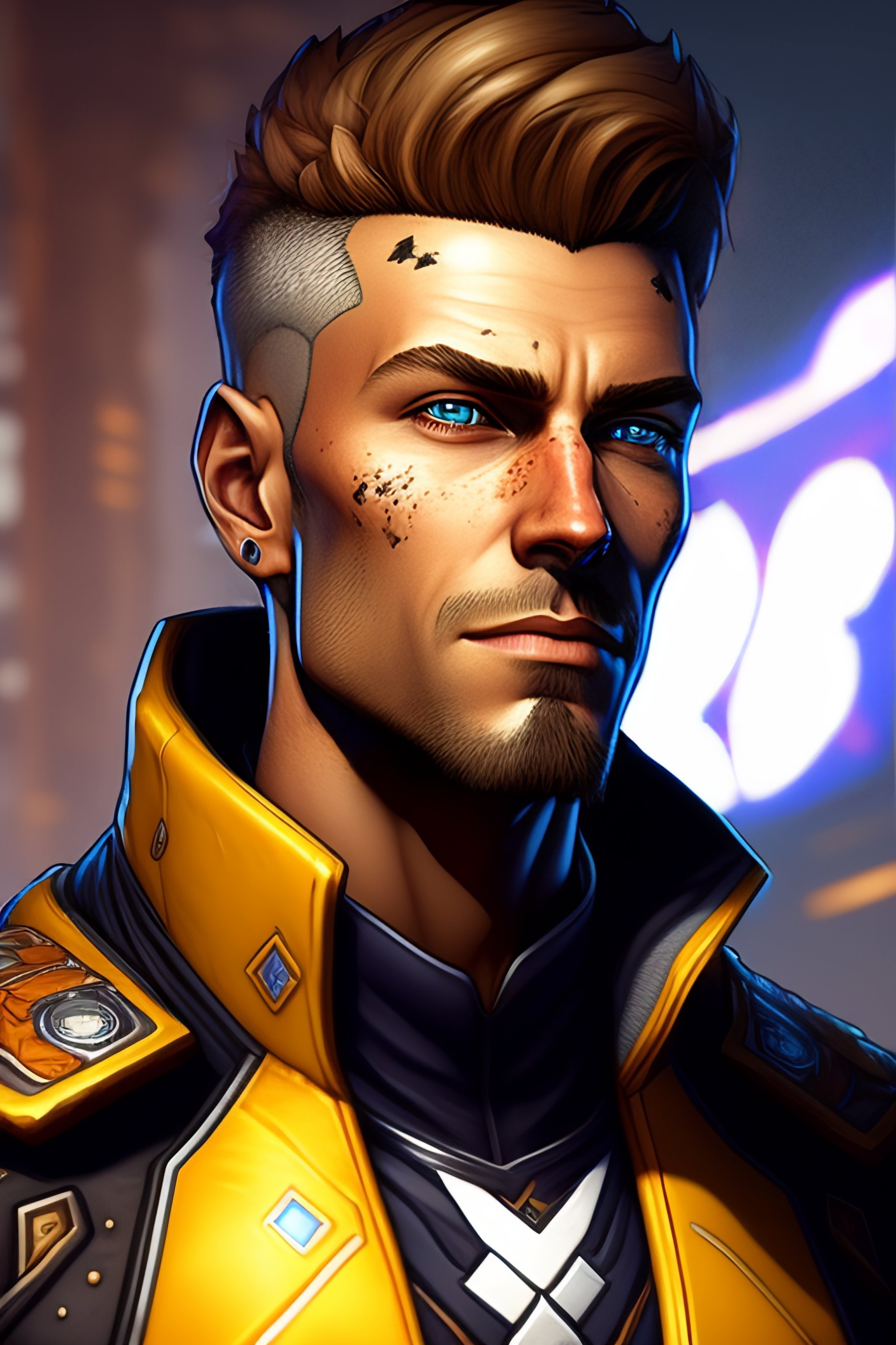 Lexica - Portrait of Erling Braut Haaland as a Borderlands 2 character ...