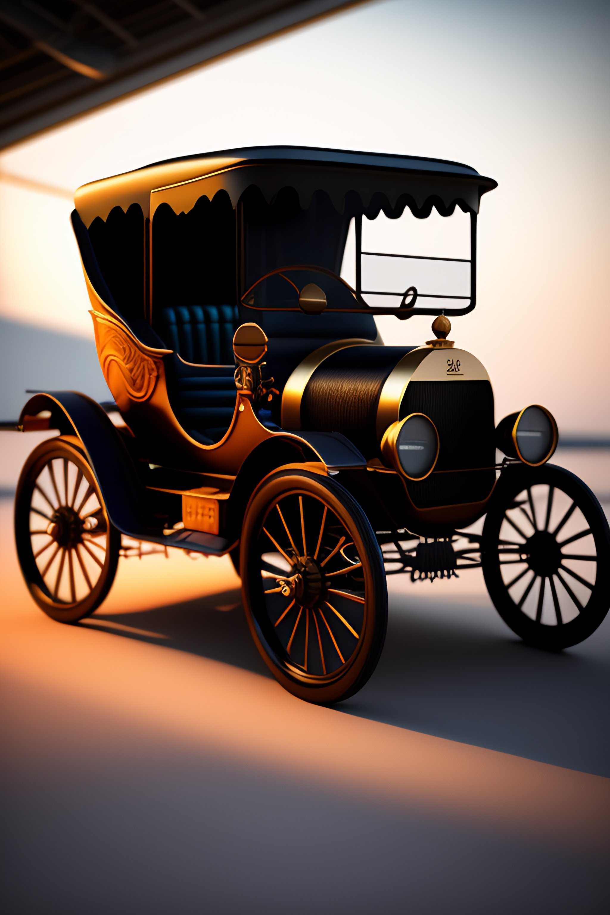 Lexica - Steampunk 1 9 0 8 model ford t, full body, 3d sculpt ...