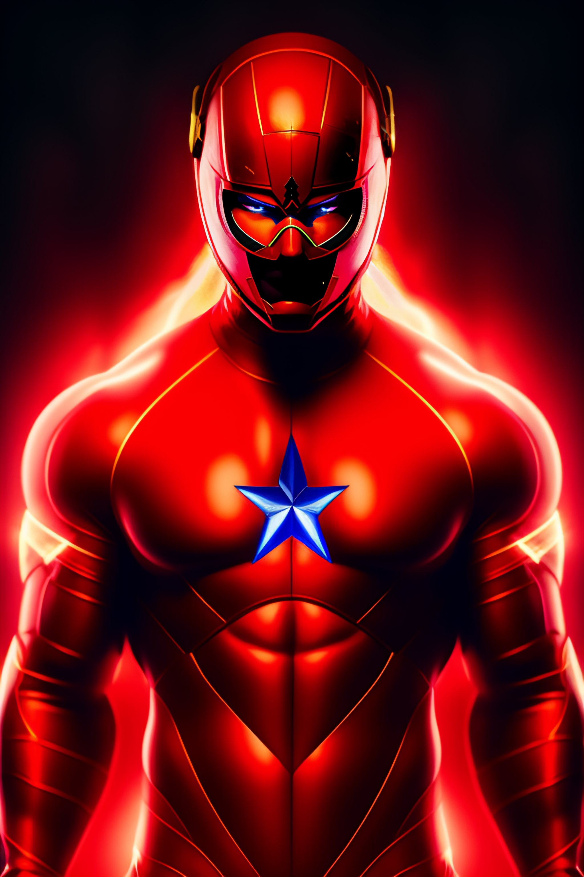 Lexica - A ultradetailed beautiful panting of a male superhero in a red ...