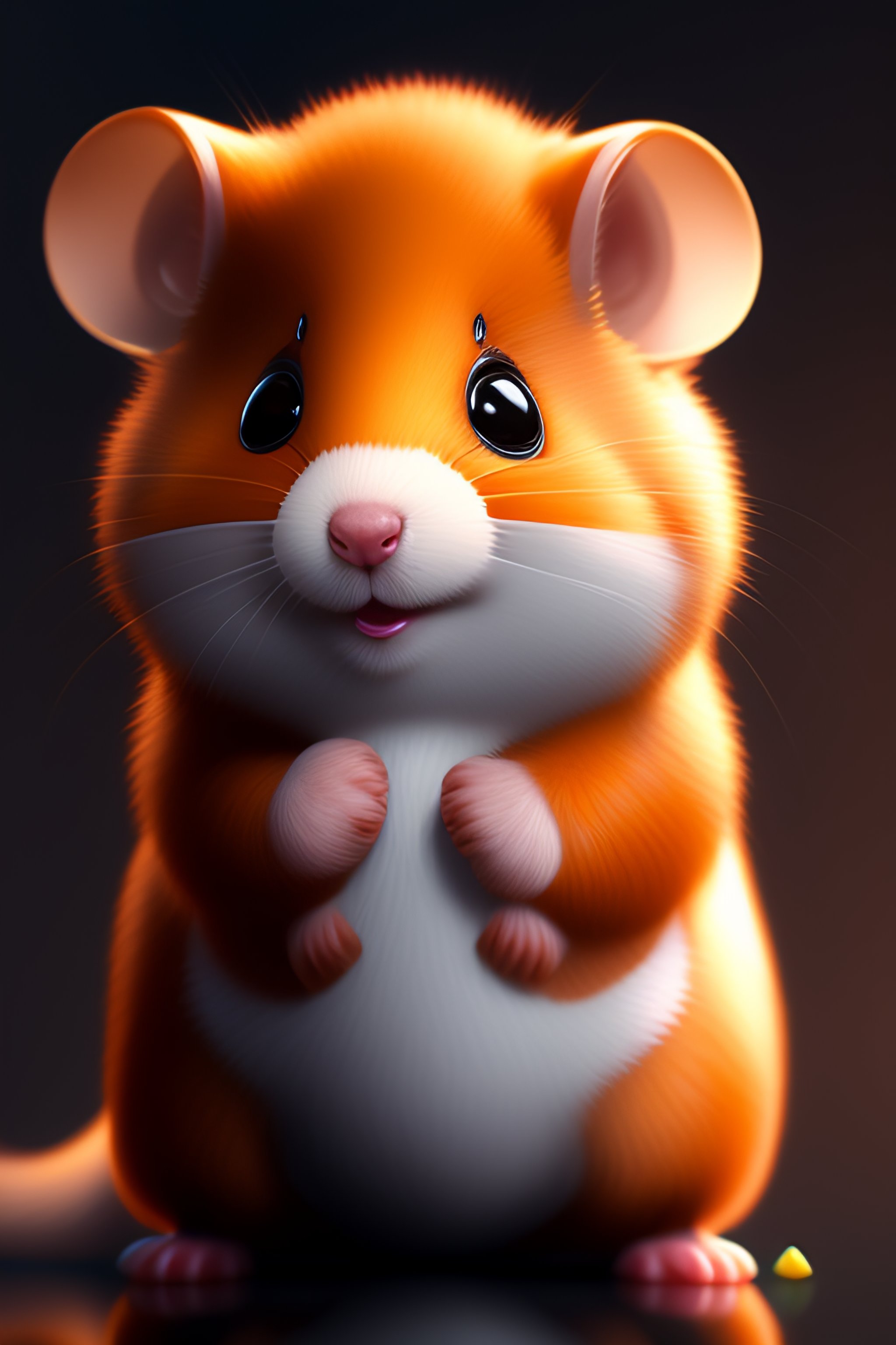 Lexica - Disney Pixar style, hamster made of fuzzy colorful fluffy ...