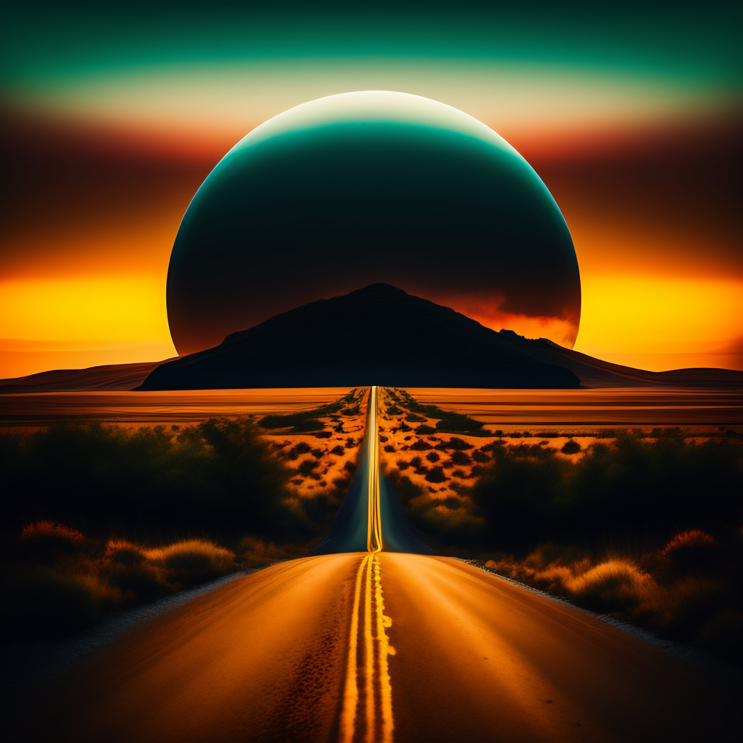 Lexica - David lynch inspired moody landscape various random styles as ...