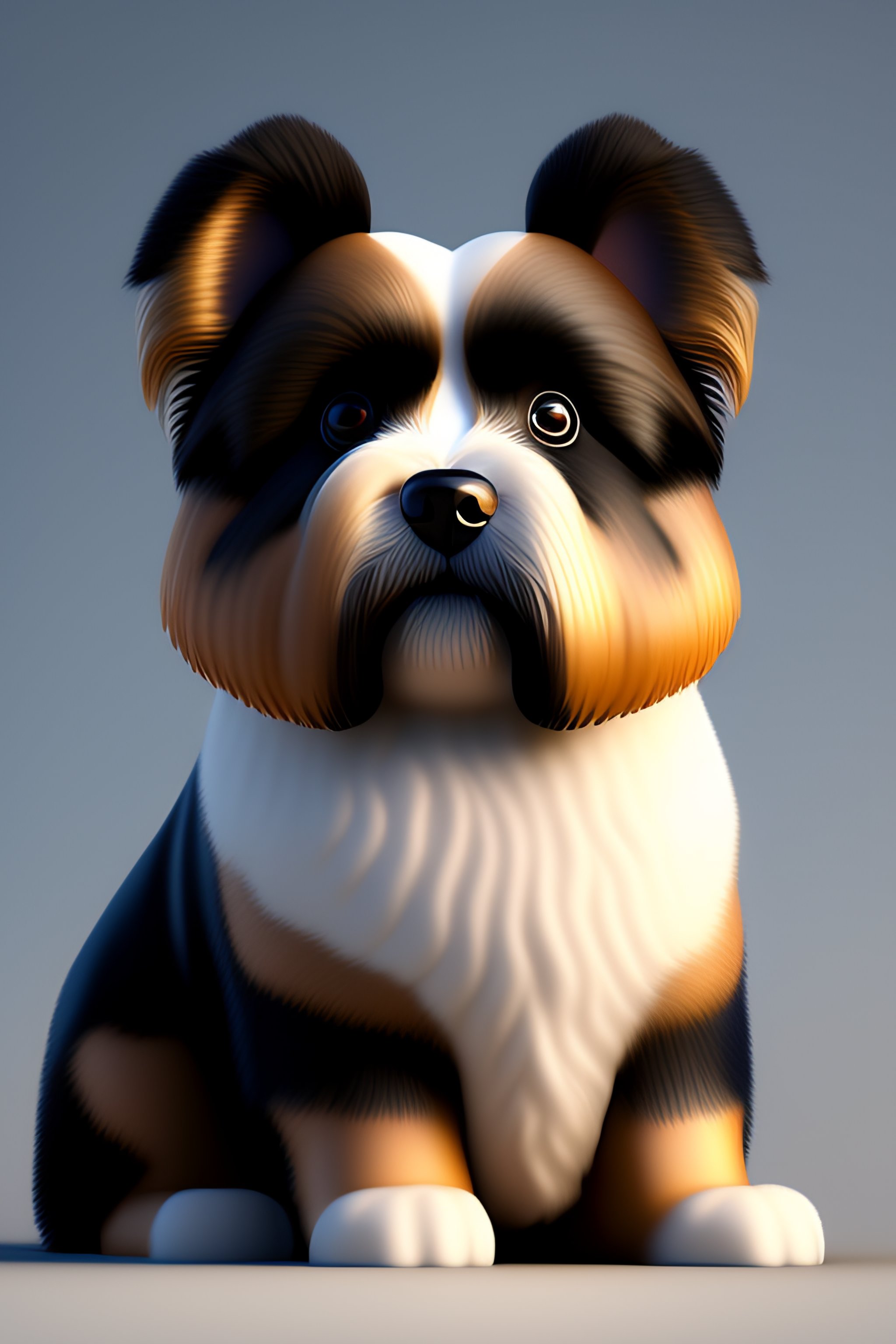 Lexica - A Tibetan Apso, very detailed, realistic form, 3D view ...