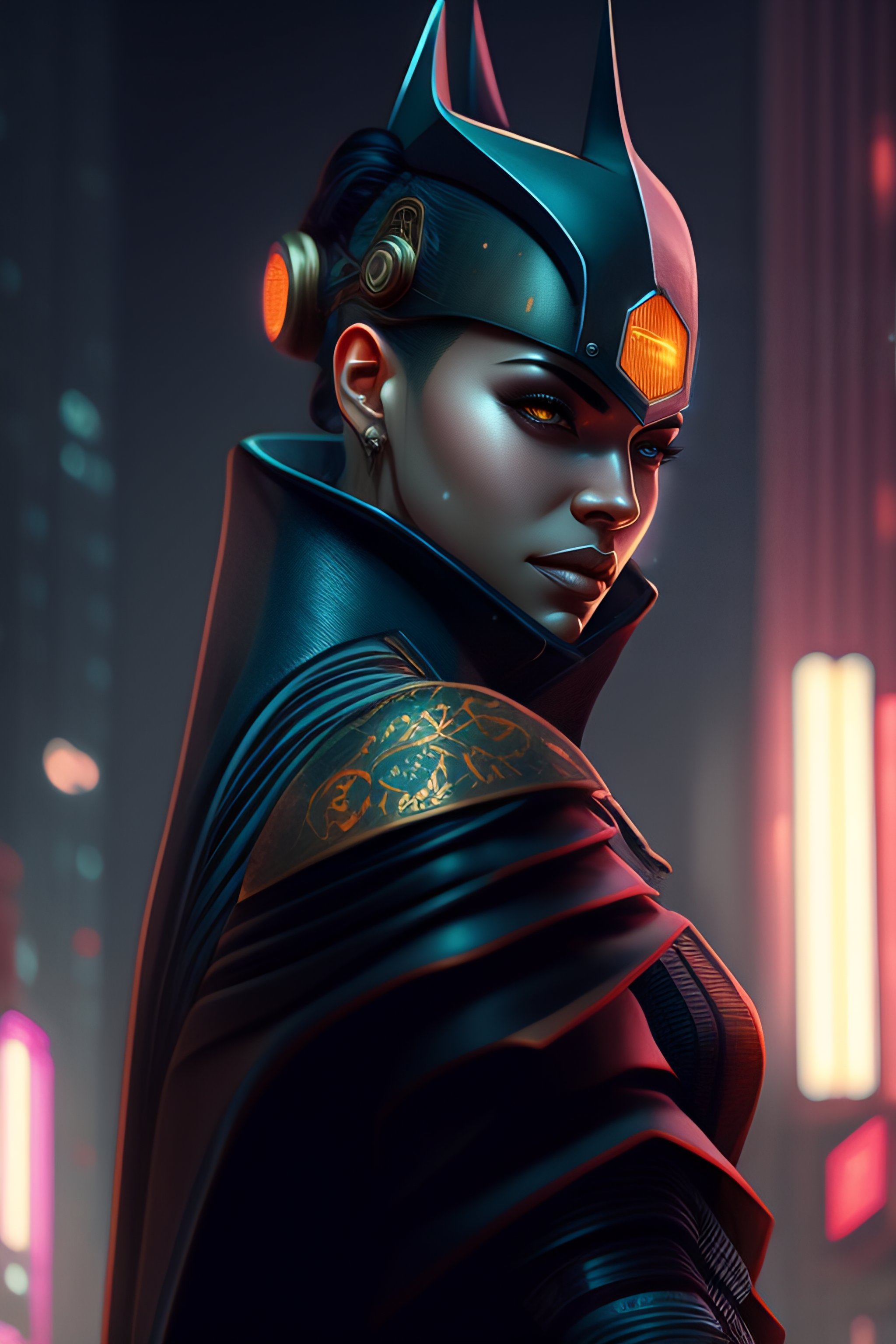 Lexica - Batman cyberpunk sharp details, sharp focus, elegant, highly ...