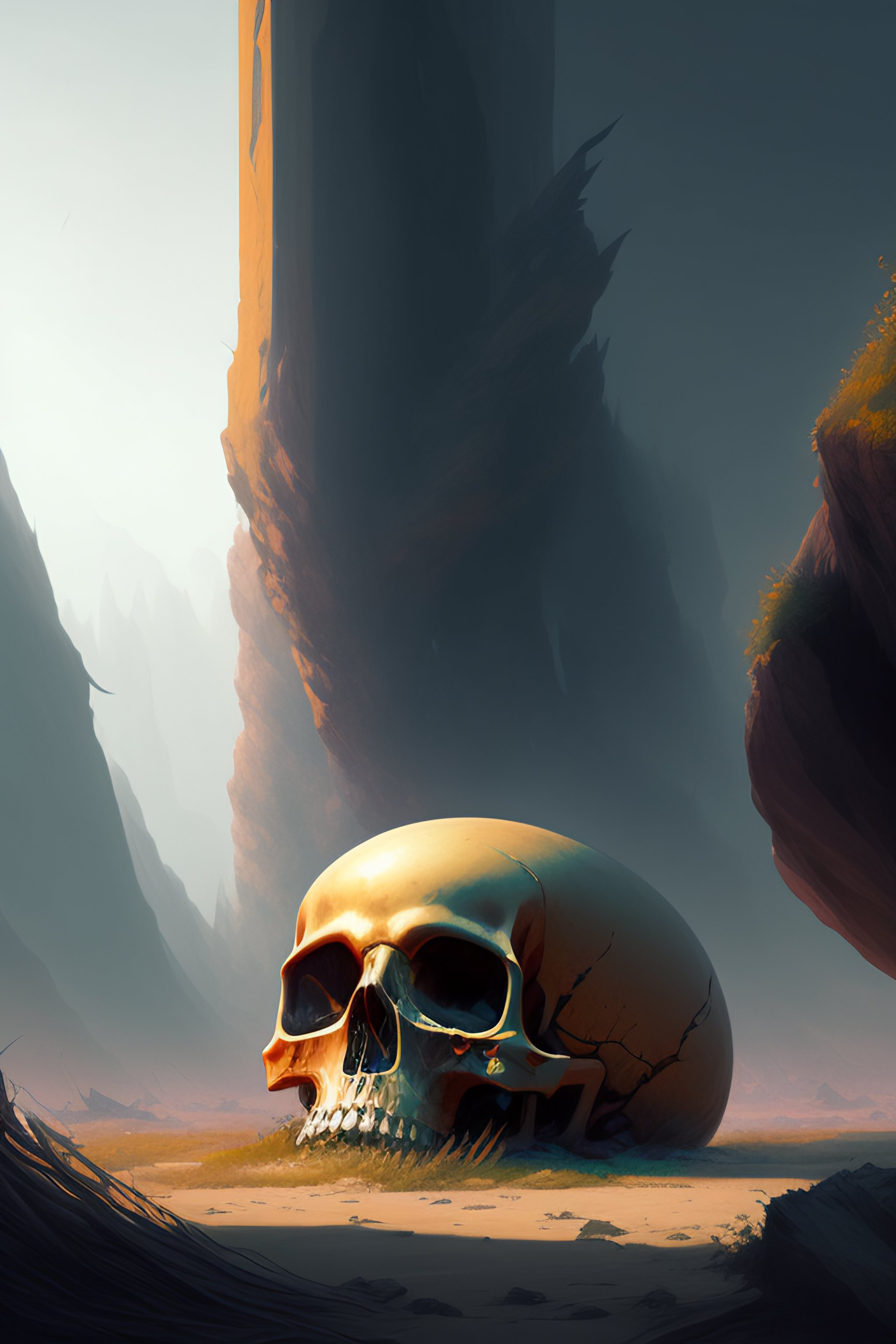 Lexica - Resting death greg rutkowski art poster