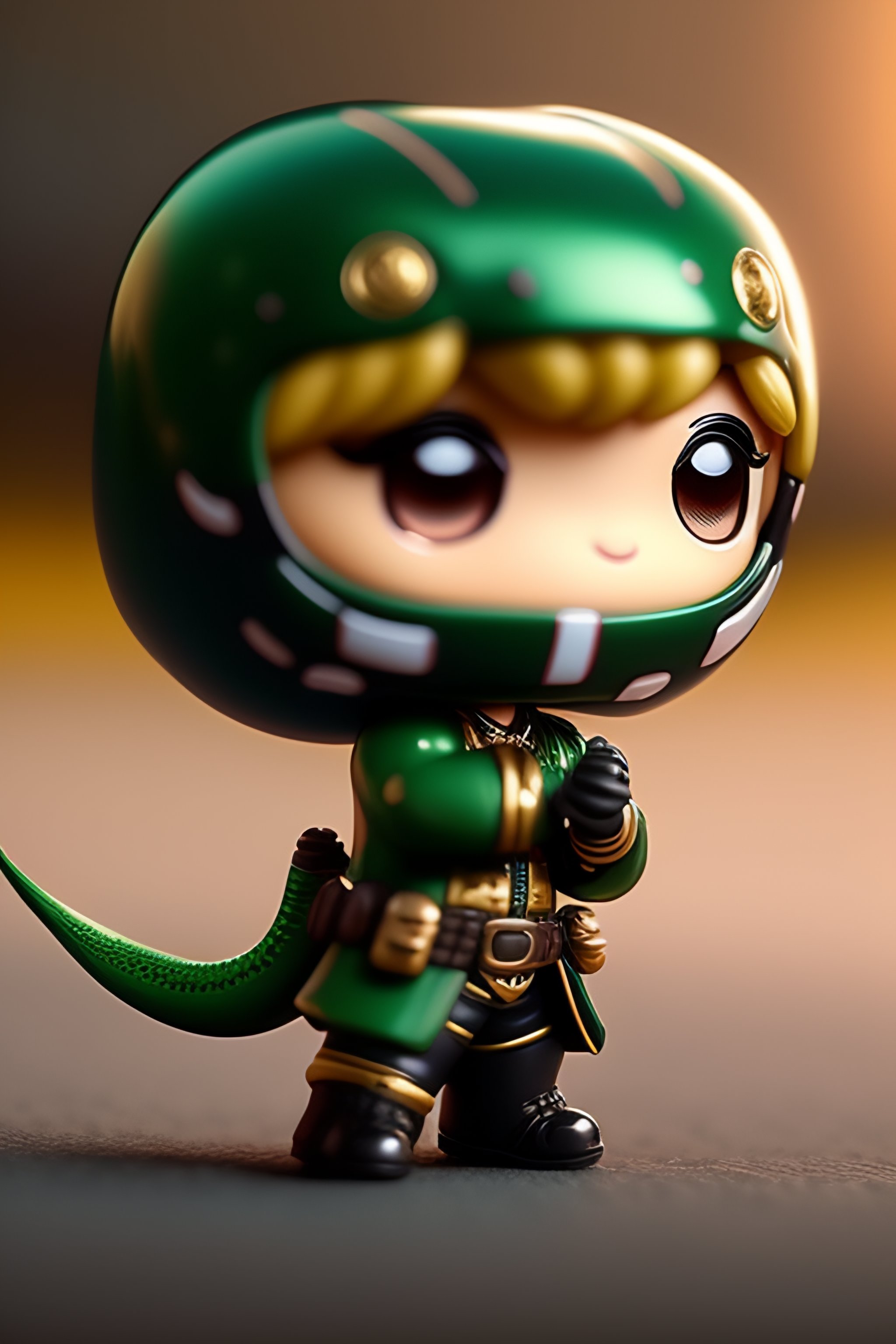 Lexica - Cute chibi snake dancing