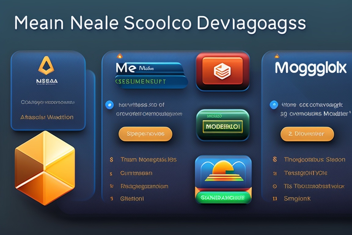 Lexica - Cover images with metion name of these technologies such as Angular, NodeJs, MongoDB ...