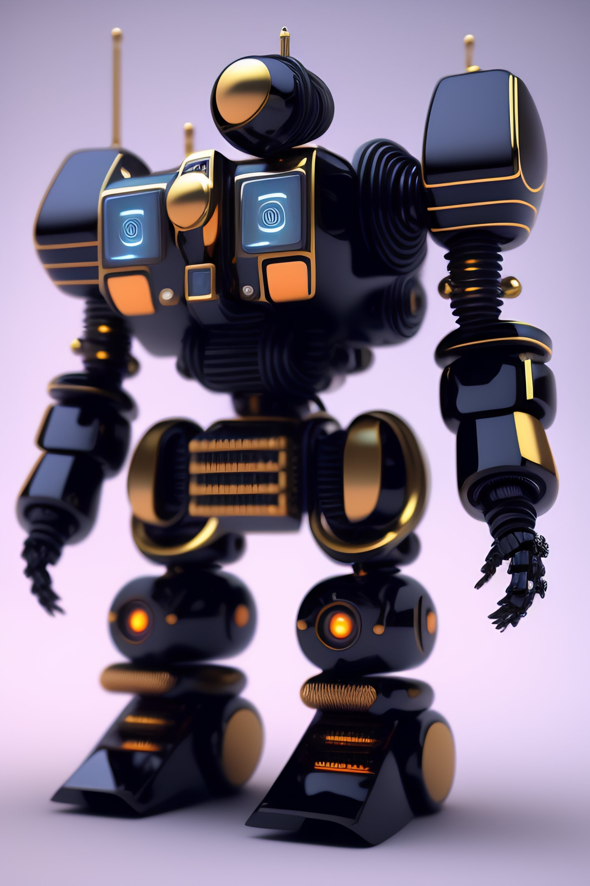 Lexica - A robot made from modular synthesizers with tools in hand ...