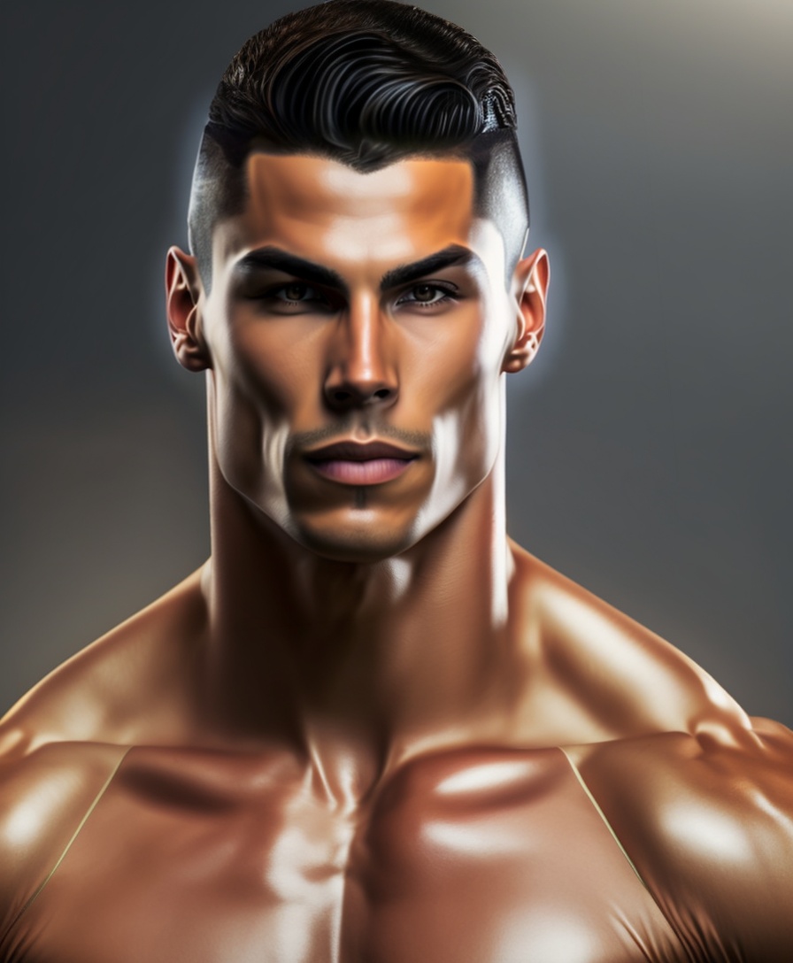 Lexica - In the photograph, Cristiano Ronaldo, commonly known as CR7 ...