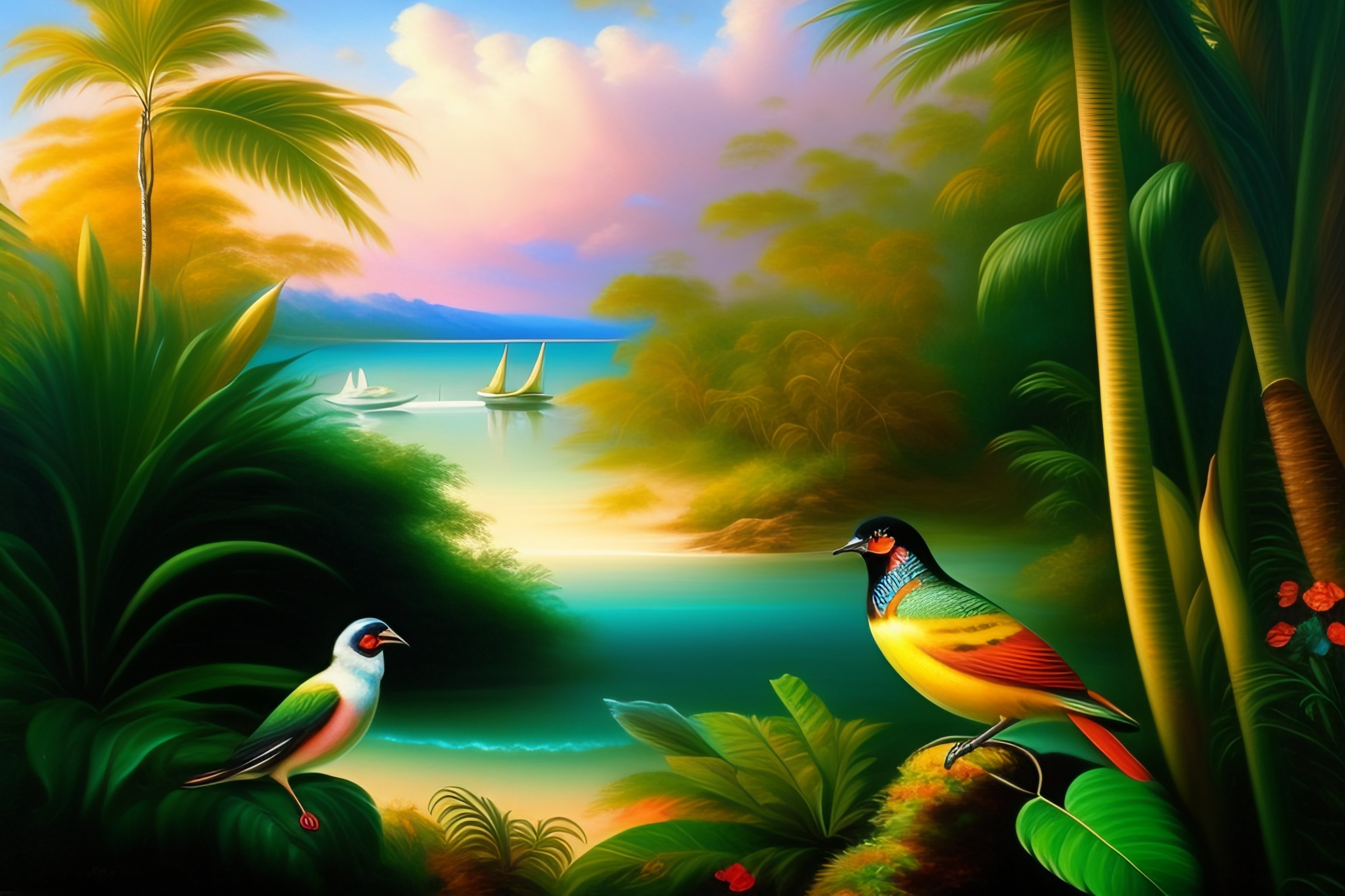 Lexica - Painting of the flora and fauna of Panama, such as tropical ...