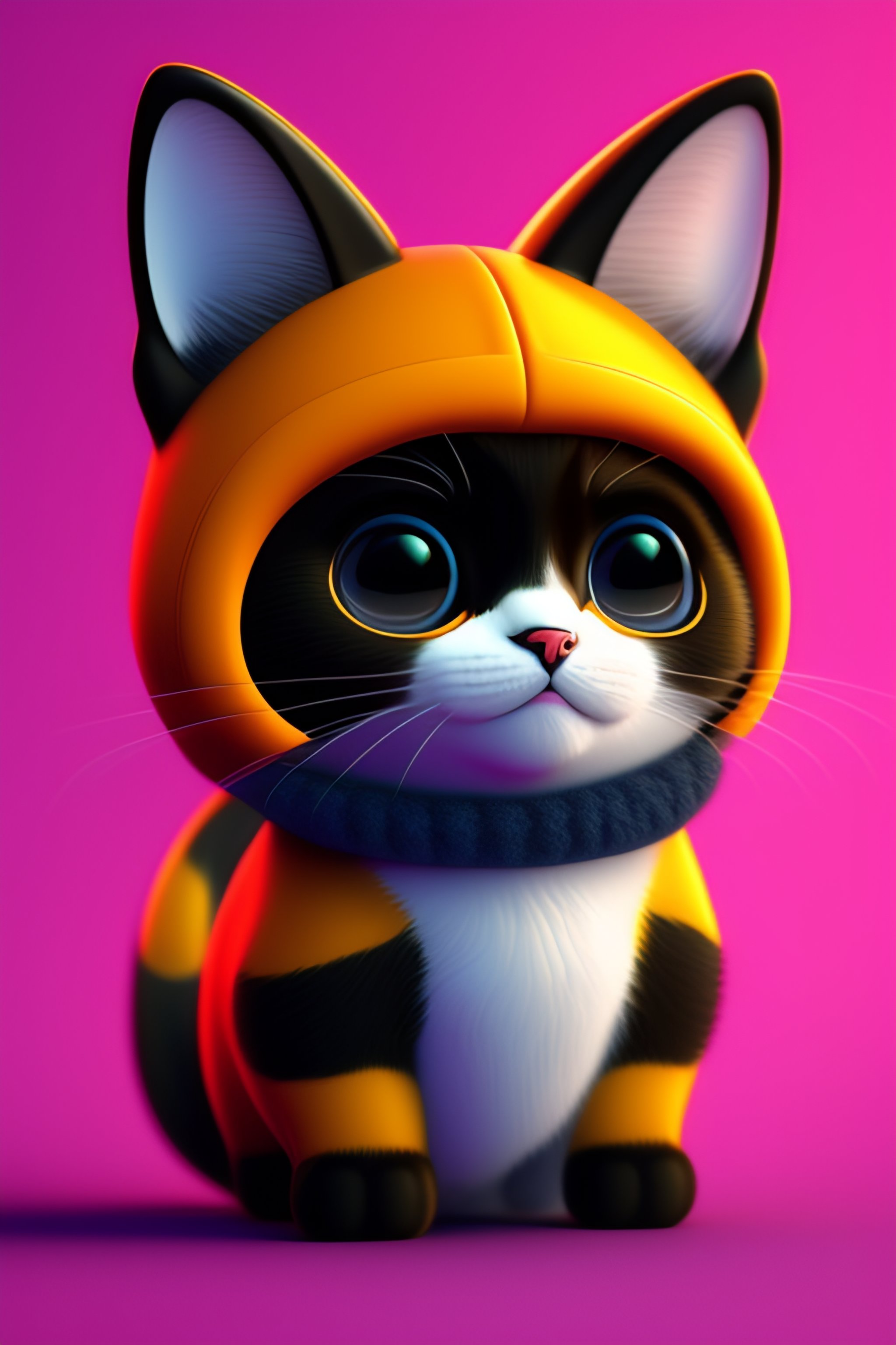 Lexica - A cute chibi cat in 90's anine style, award qinning, trending ...