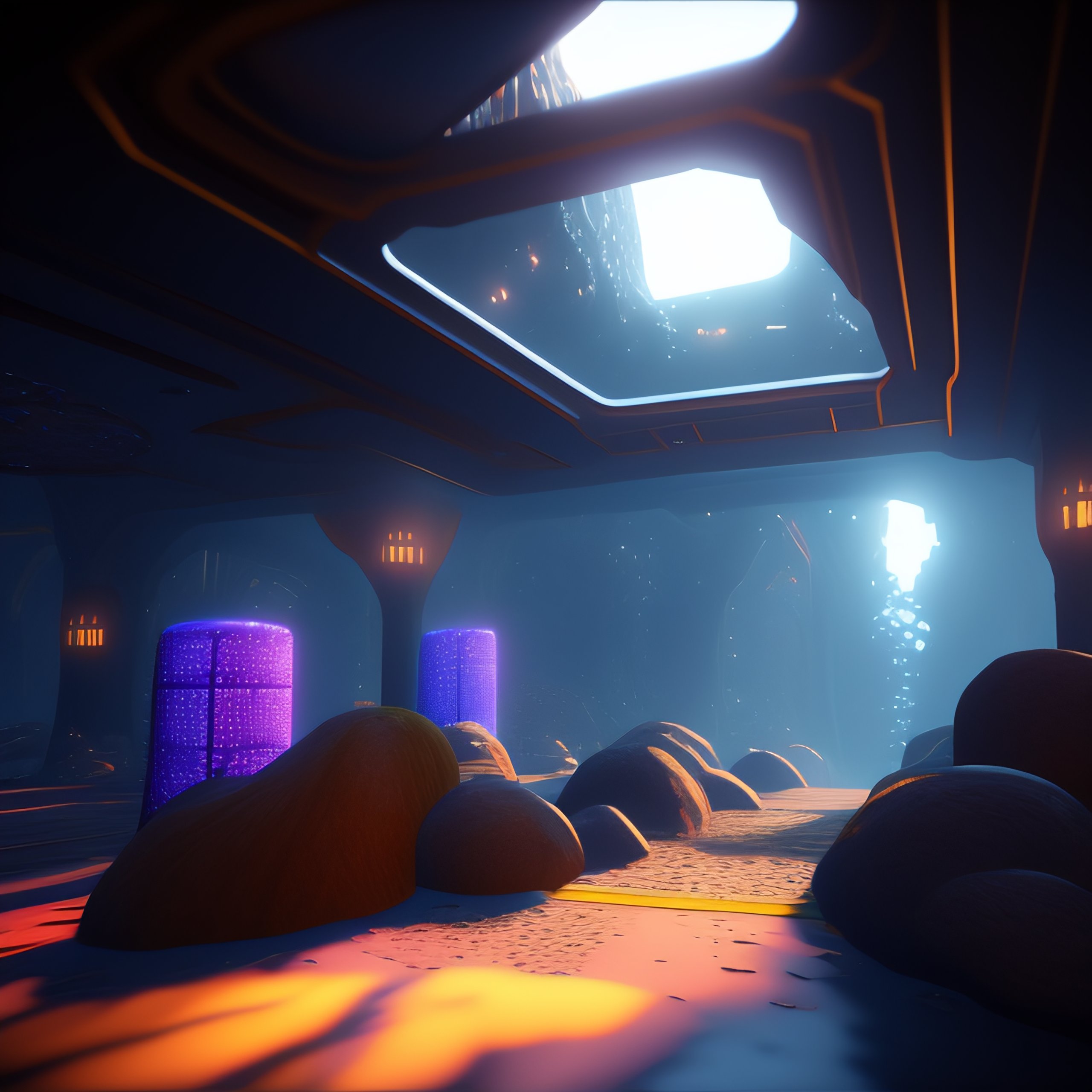 Lexica - Gloom themed, shattered fractals, rainbow lights, dramatic ...