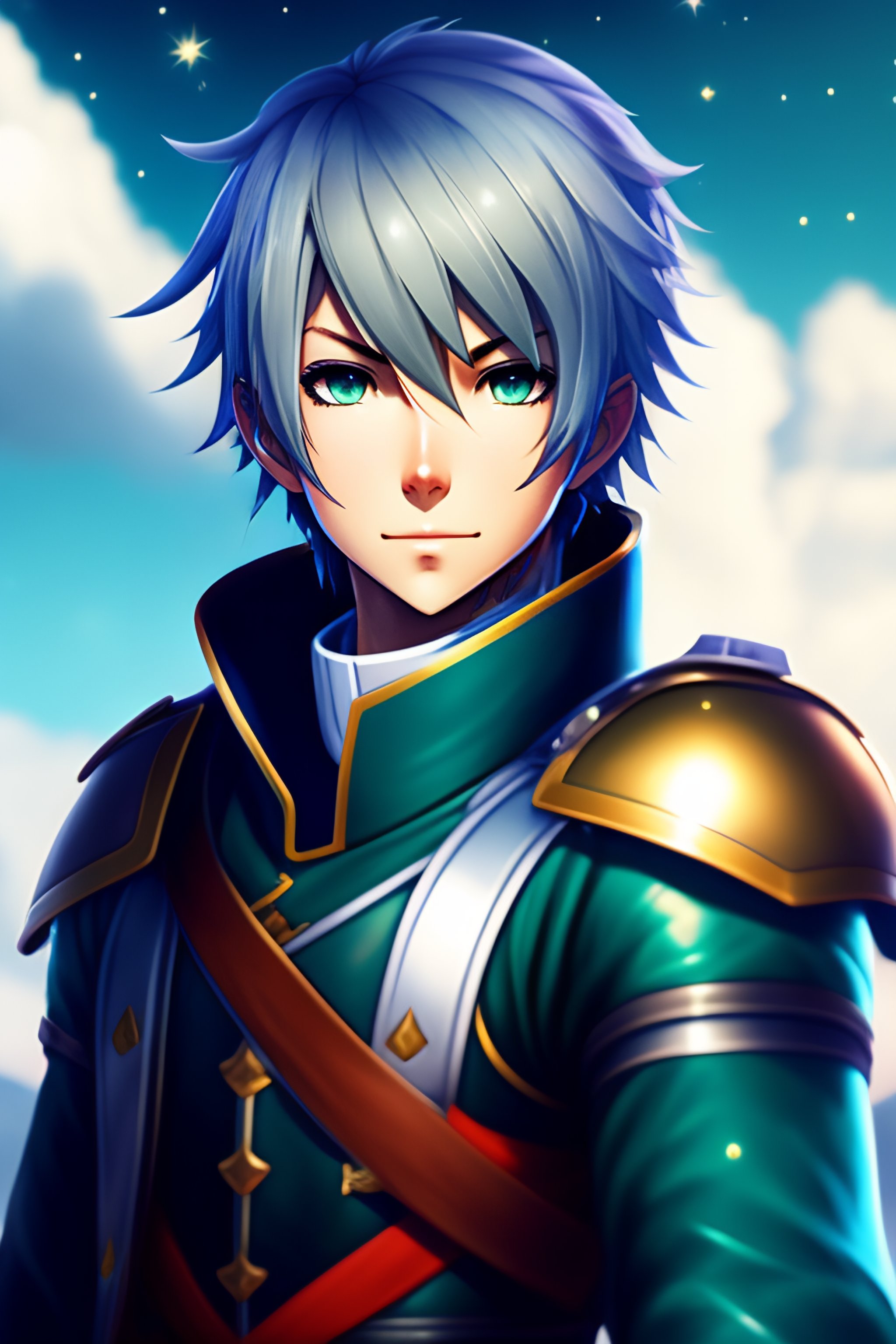 Lexica - Protrait, riku from kingdom hearts, sakimichan, grey hair ...