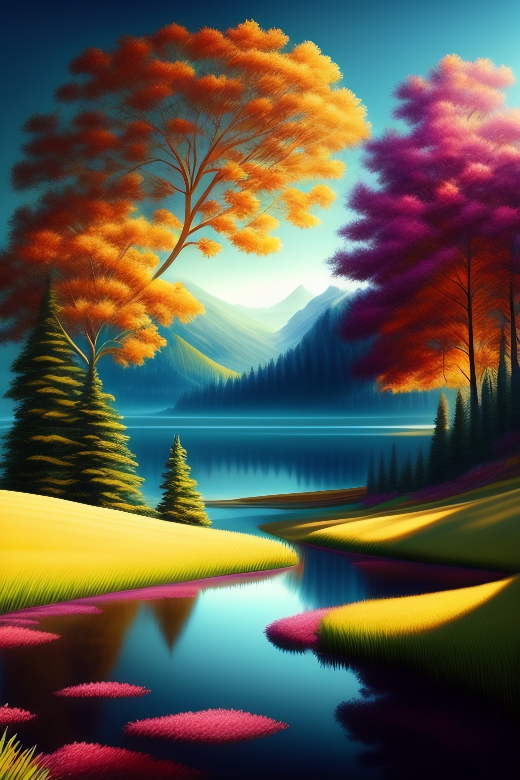 Lexica - Beautiful scenery patterns designs art