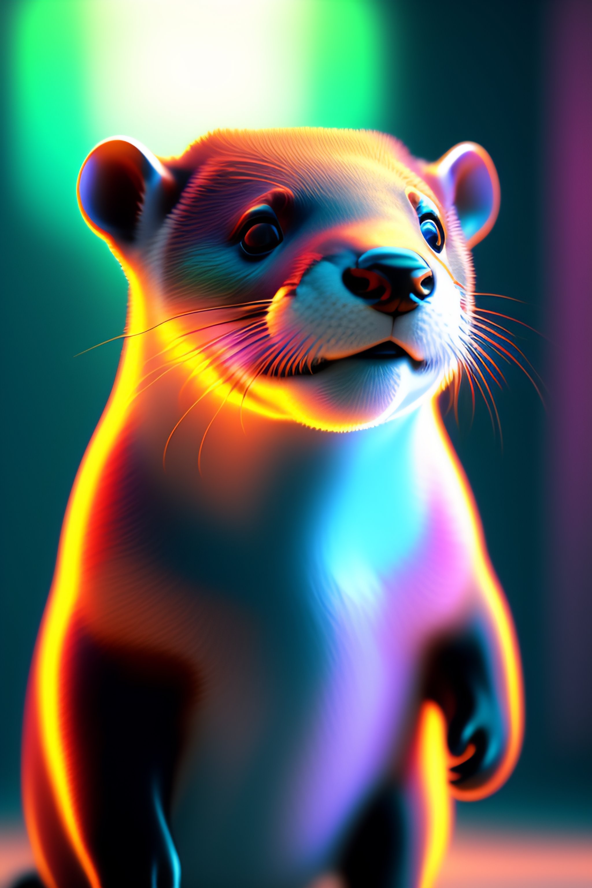 Lexica - The one who dances with the otter, otter face, , human body ...