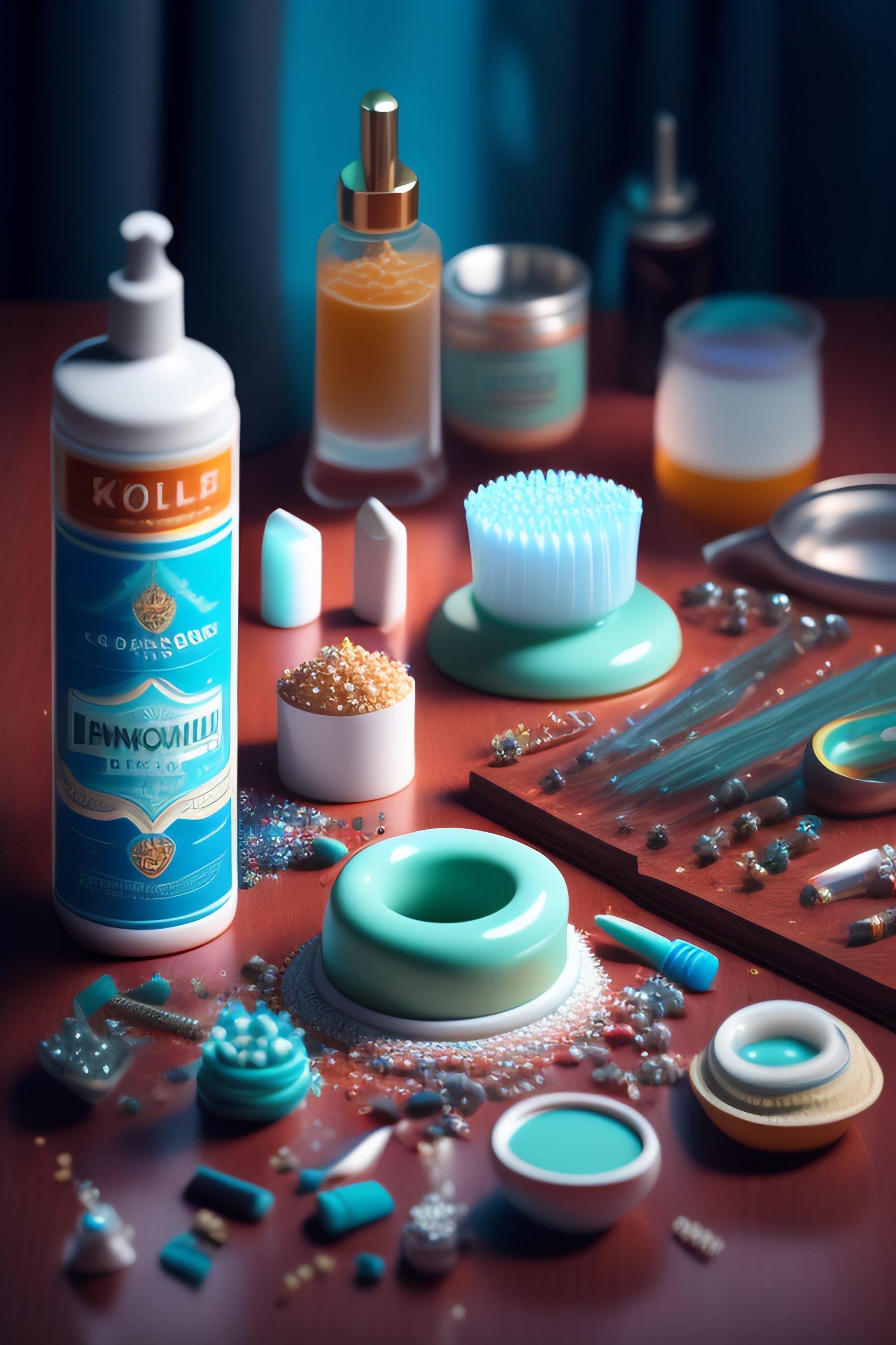 Lexica - "Toothpaste costumes and props, knolling, knolling layout ...