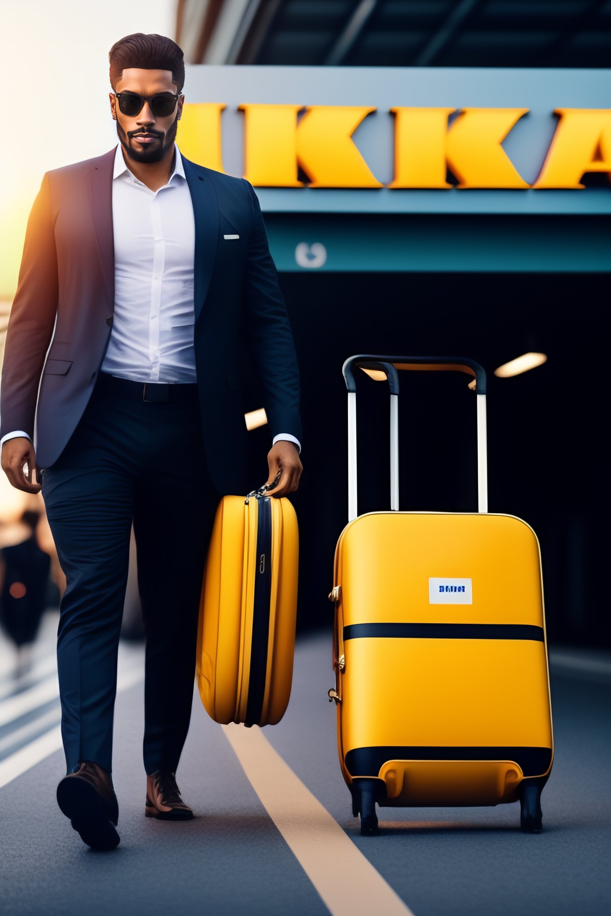 Lexica - Use the IKEA instruction booklet style, a business guy drag ...