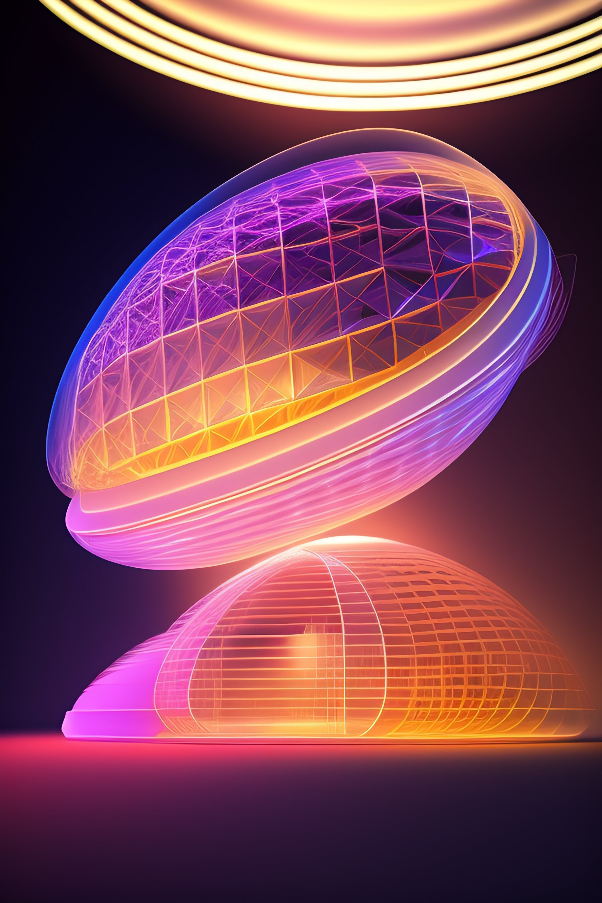 Lexica - Wireframe hologram of a futuristic mechanism, holographic sci ...