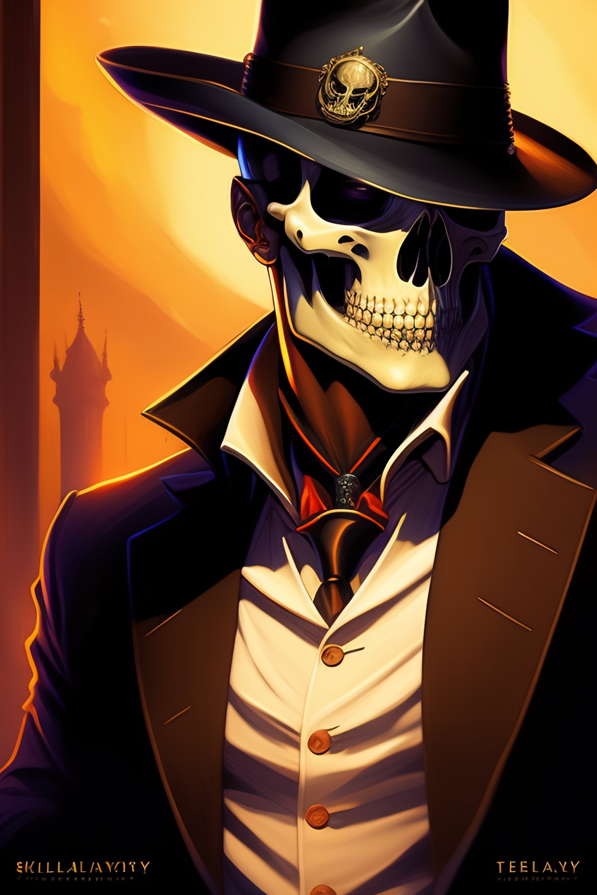 Lexica - Skulduggery pleasant, derek landy, detective Skeleton, by Greg ...