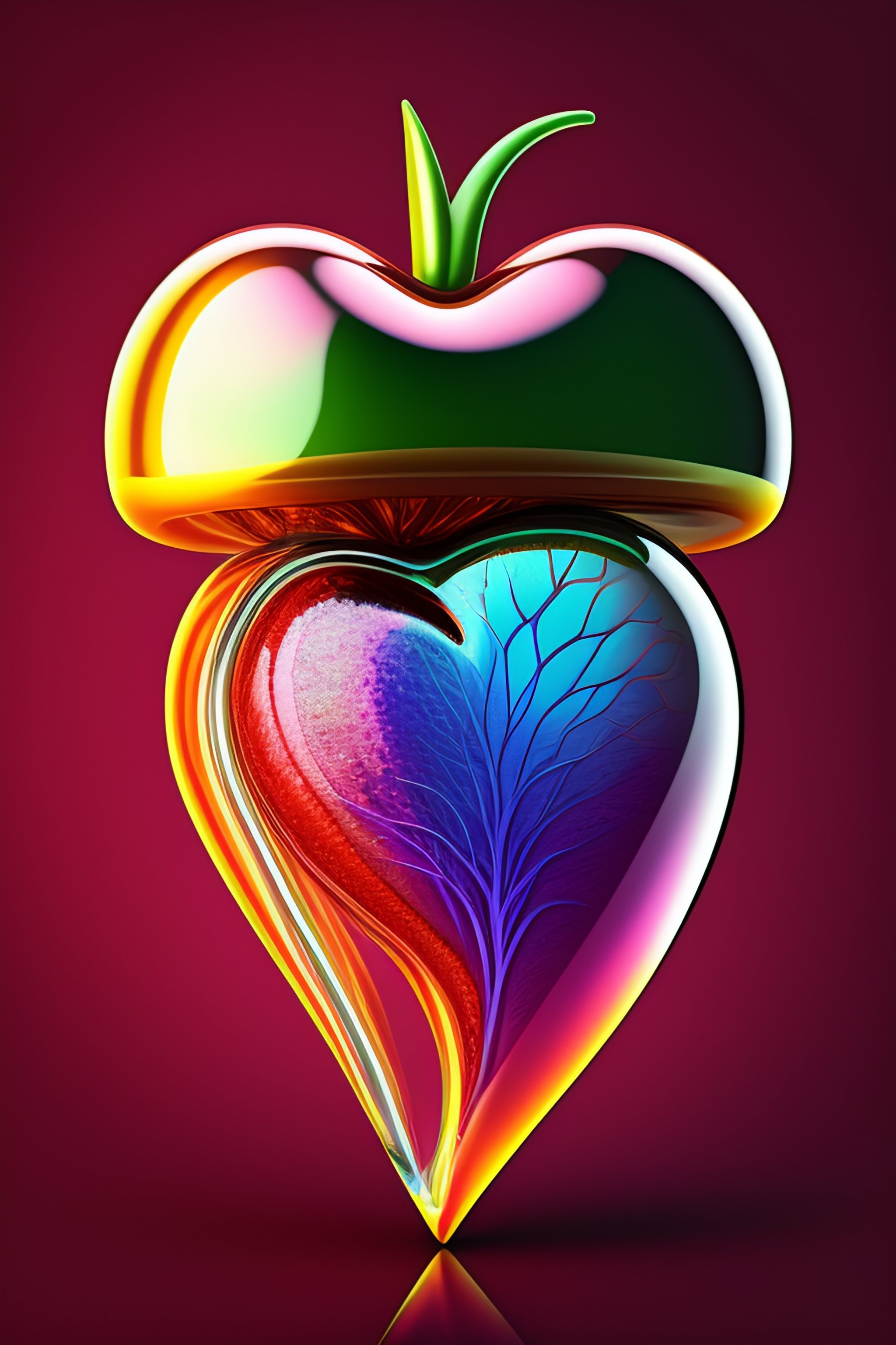 Lexica - Anatomically correct transparent heart