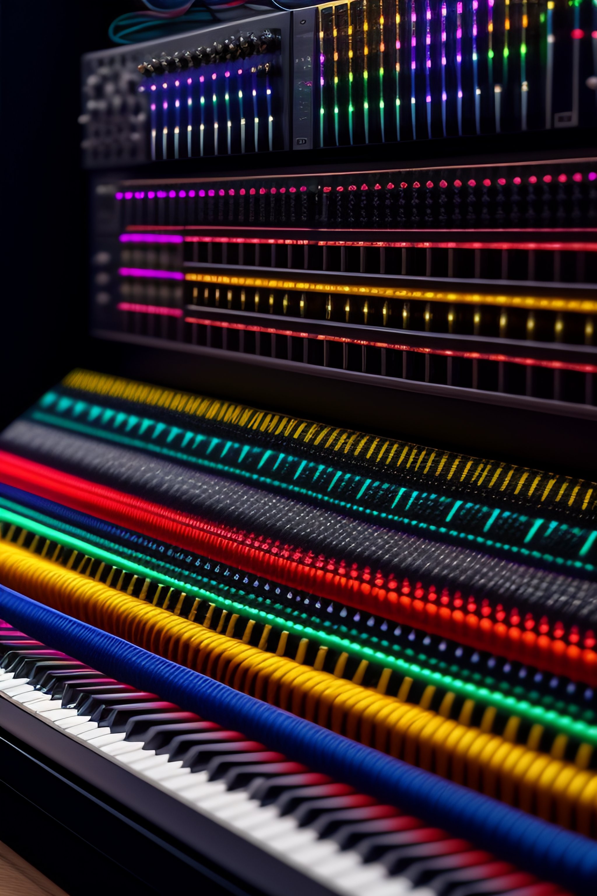 Lexica - A modular analog synthesizer with lots of multicolored patch ...