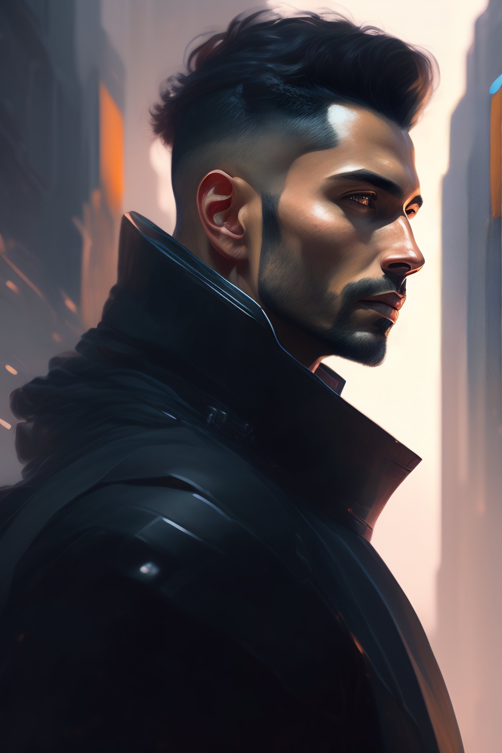 Lexica - Portrait of a man by greg rutkowski, james holden from the ...