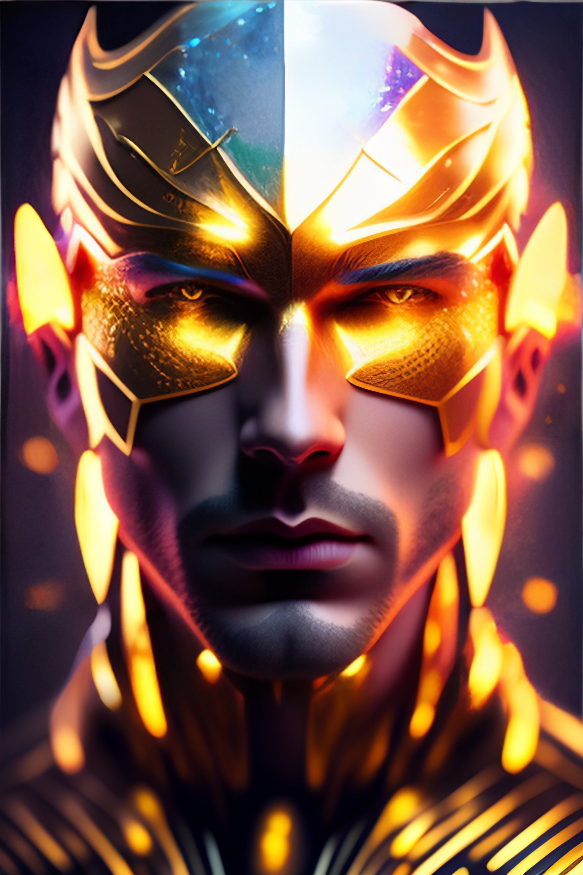 Lexica - Full body, glow psychedelic vegetation fractal universe ...