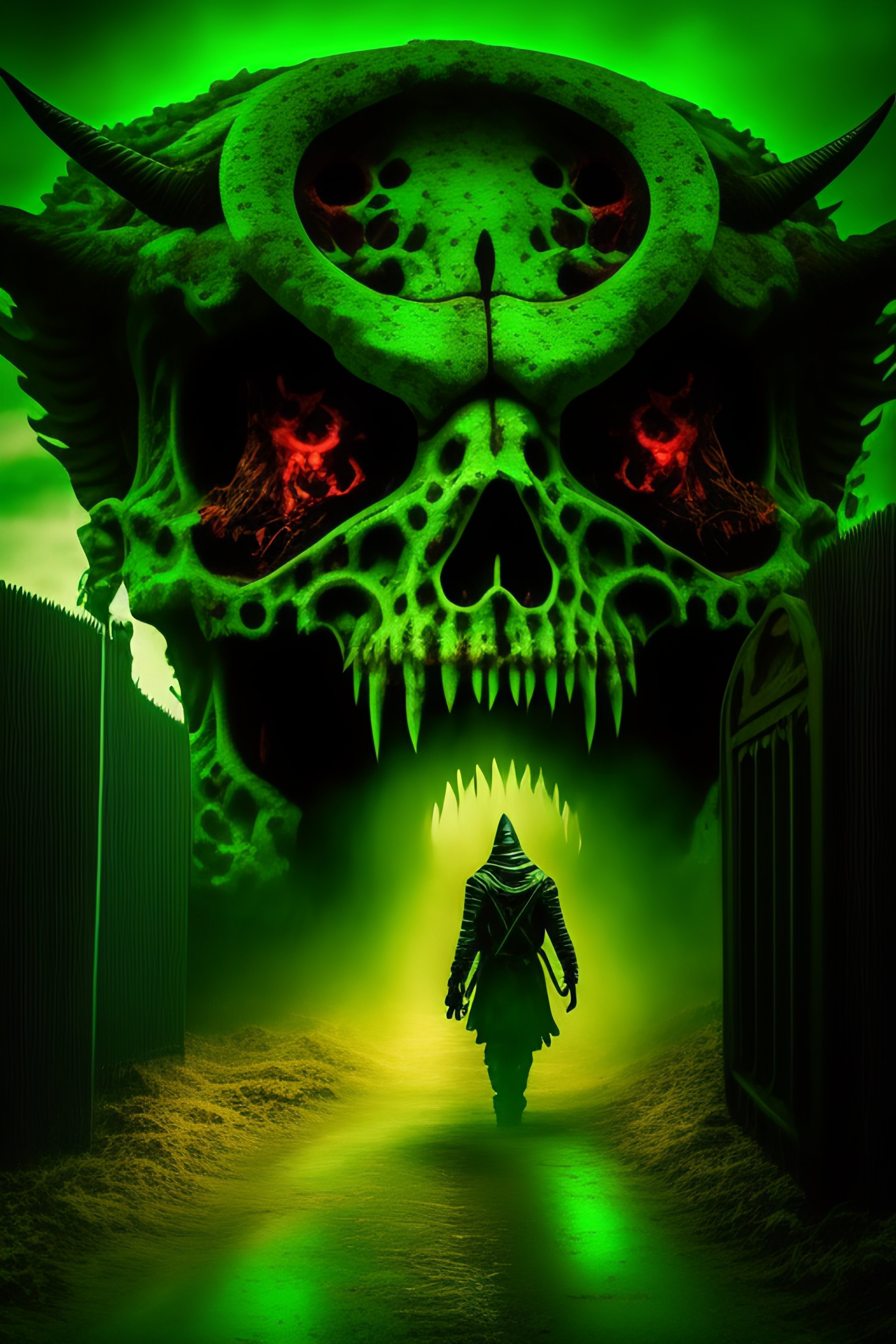 Lexica - Demon zombies oozing decay in green hell