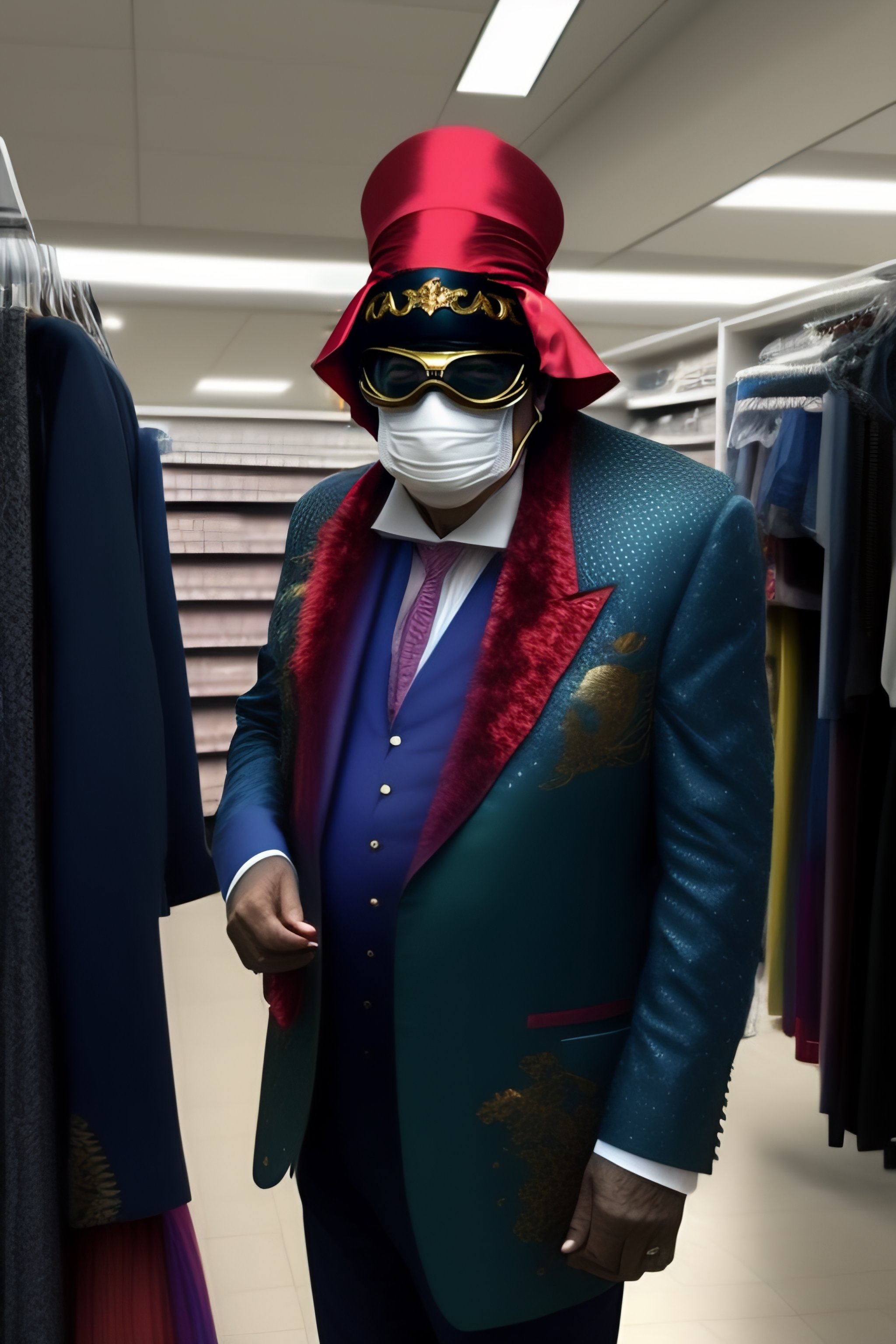 Lexica - Old sir Michael Jackson 75 years old Wearing a masquerade mask ...