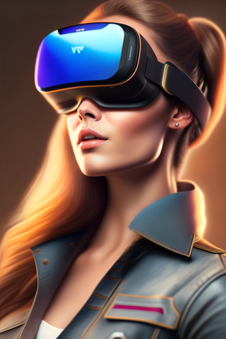 Lexica - VIRTUAL REALITY WOMAN, VR GLASS
