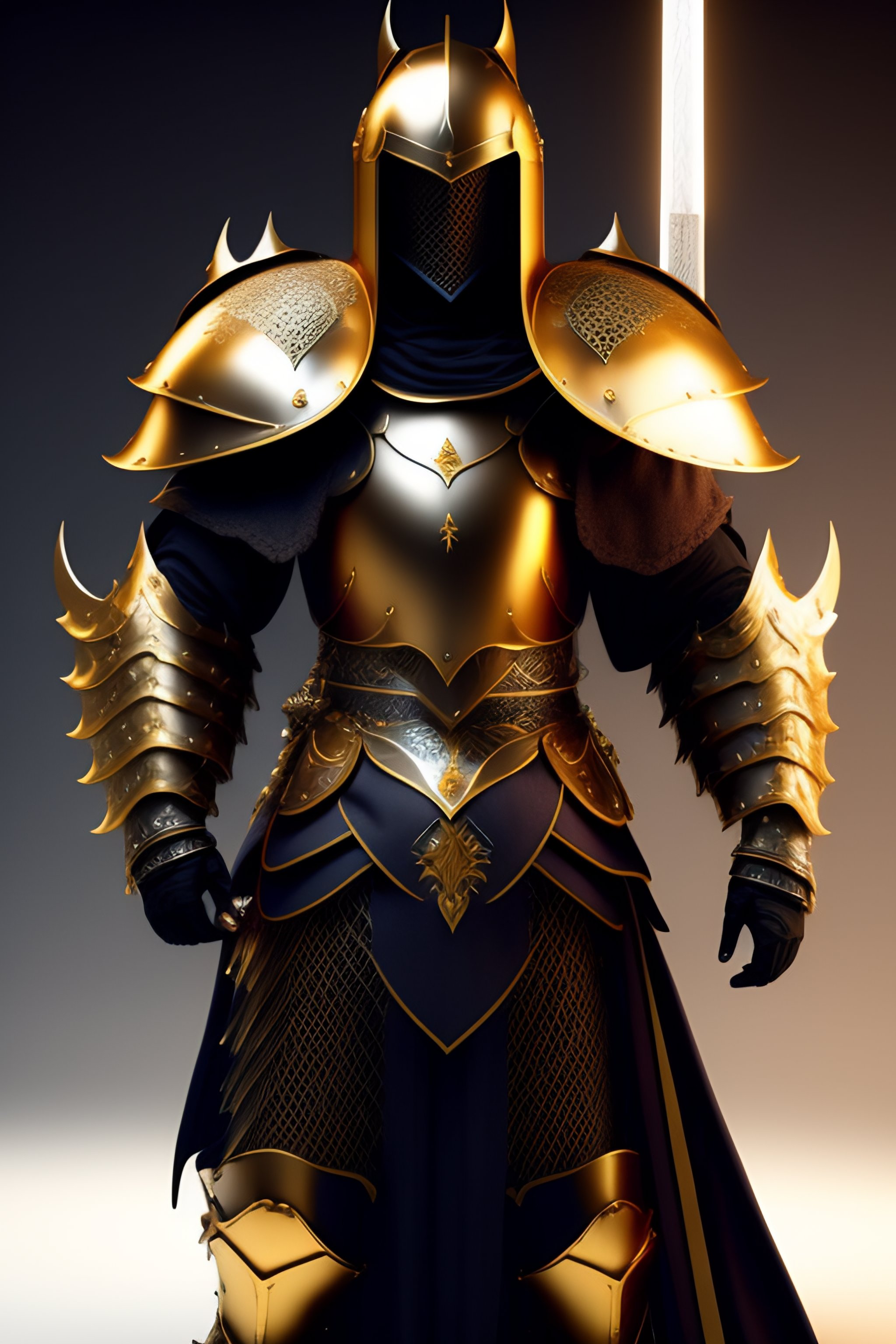Lexica - Berserk knight armor orned with a lot of light, hyperrealistic ...