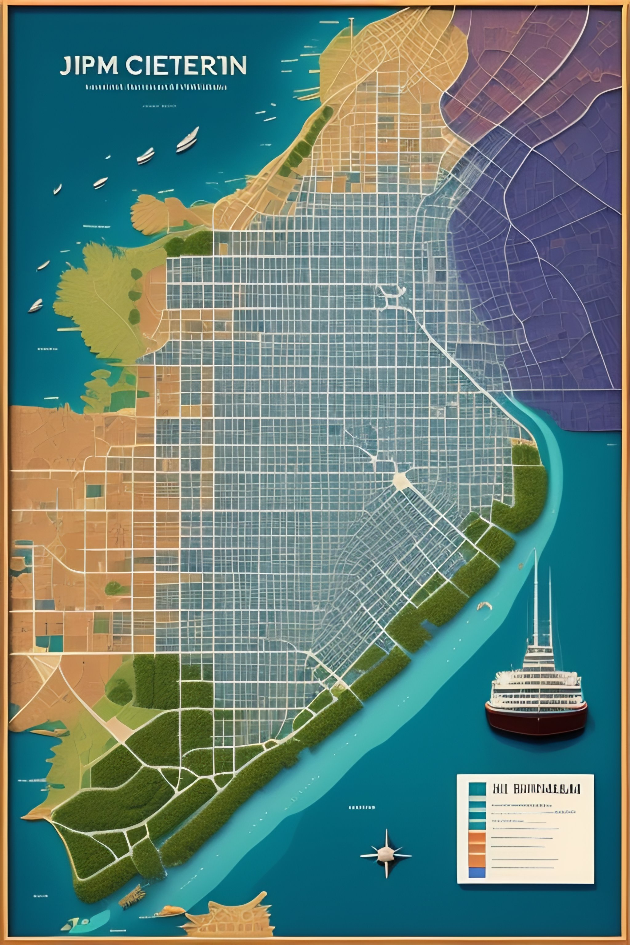 Lexica - Map of a modern european city, google maps