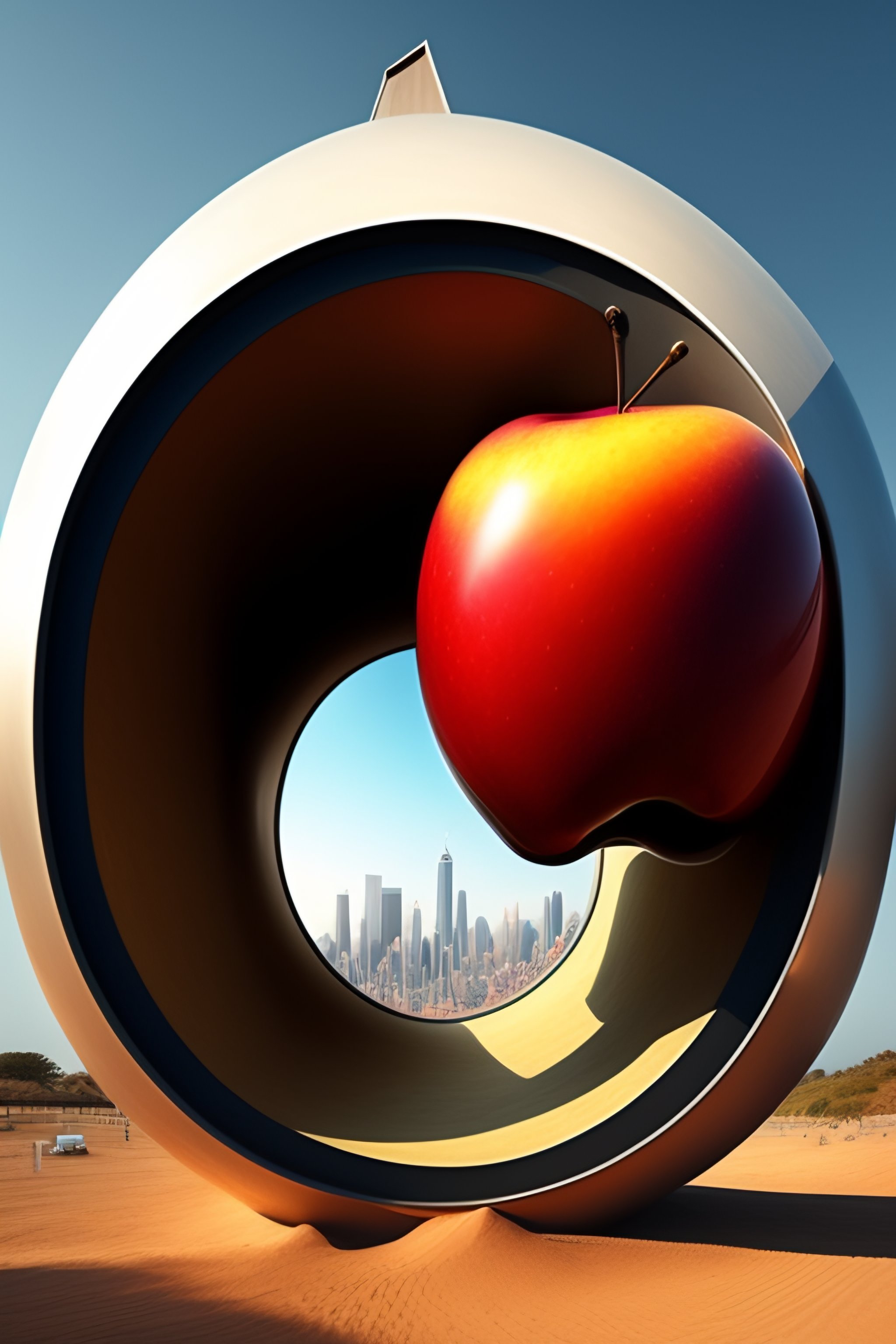 Lexica - Buildings in the shape of apples