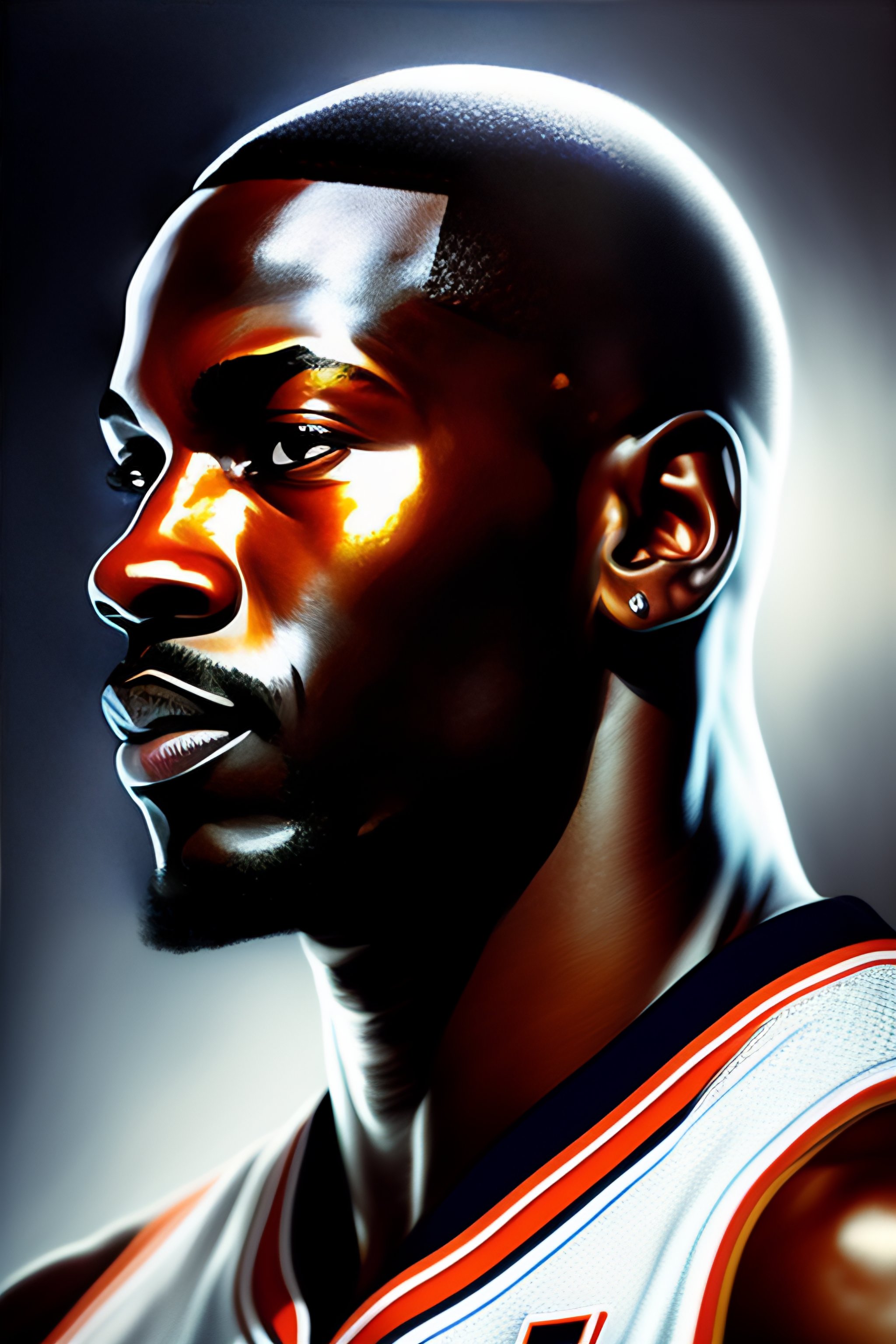Lexica - Michael jordan portrait