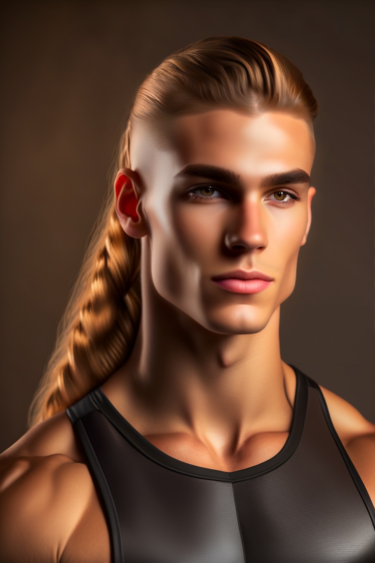 Lexica - A young student, straight face, black t-shirt, looking in ...