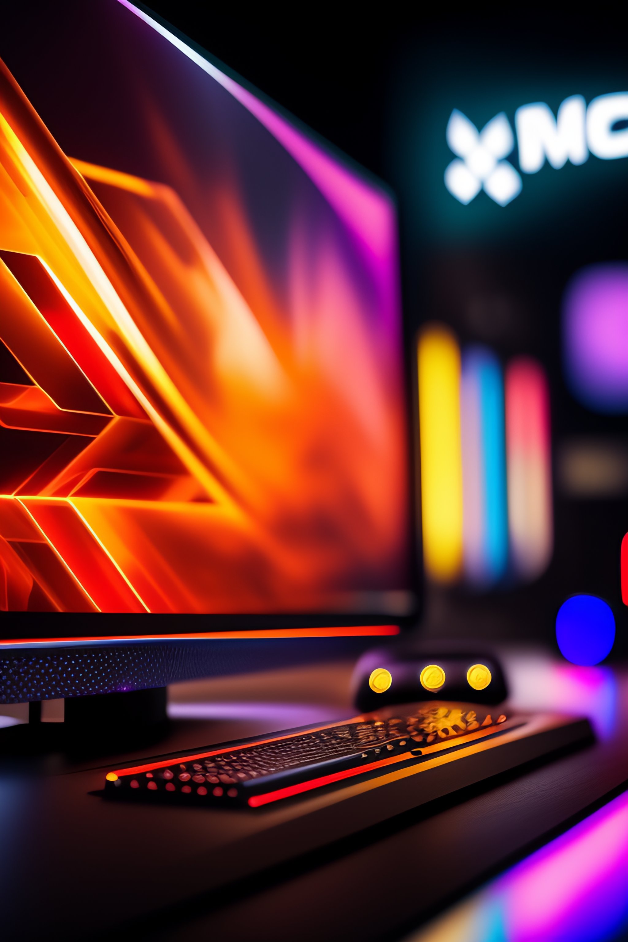 Lexica - A gaming pattern in 4K for twitch channel