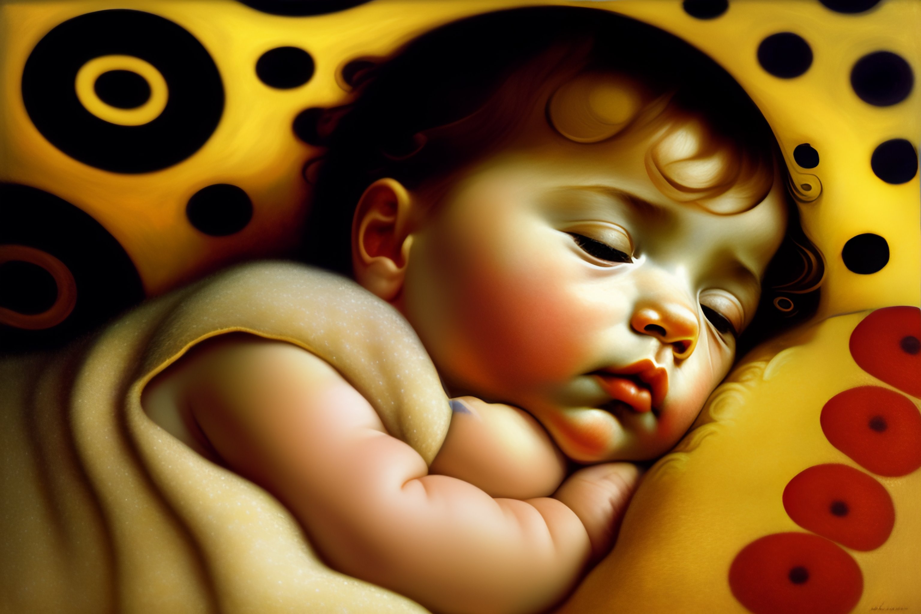 Lexica - Baby,by Gustav Klimt