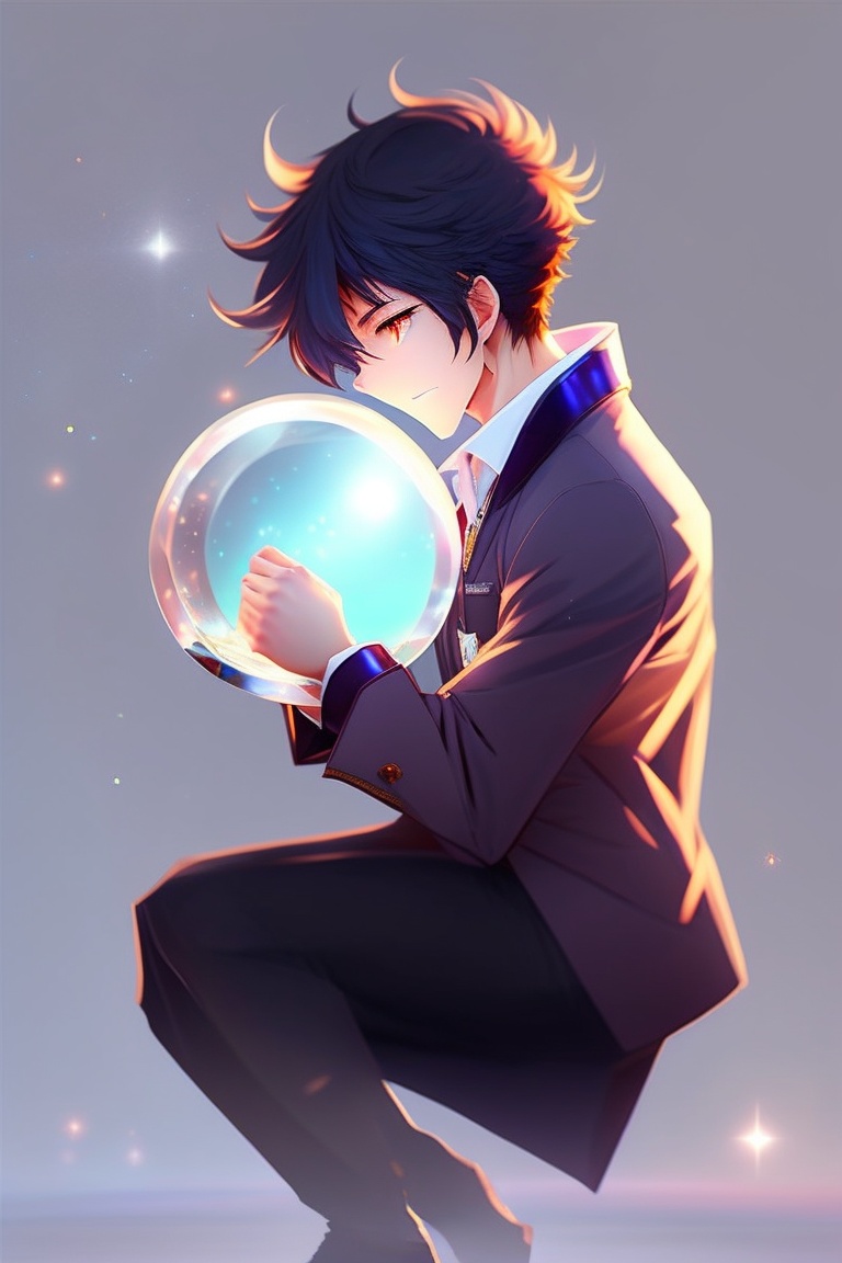 Lexica - Anime style, Kneeling man holding an engagement ring to ...