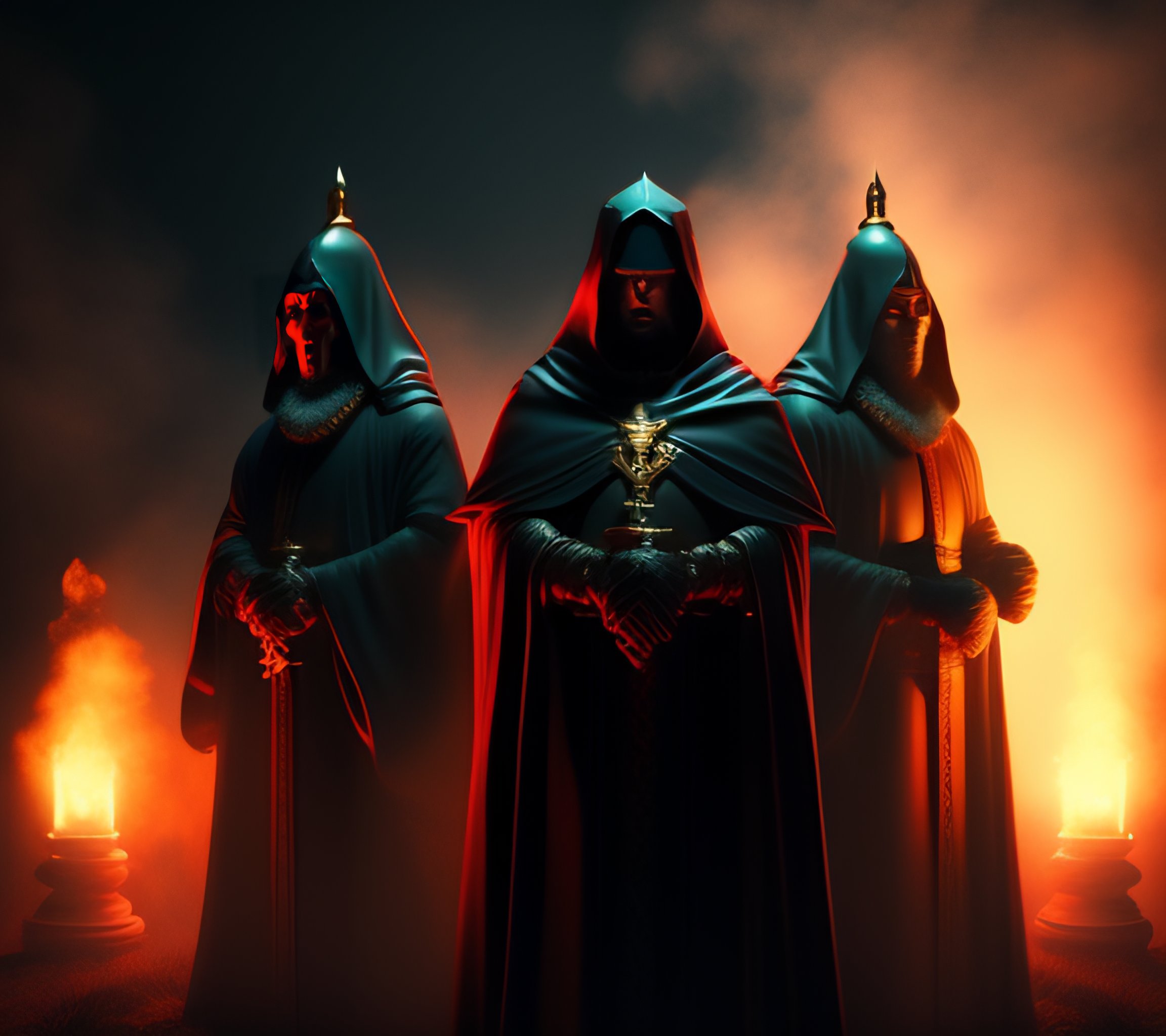 Lexica - The three wise men as scary horror film characters, demonic ...