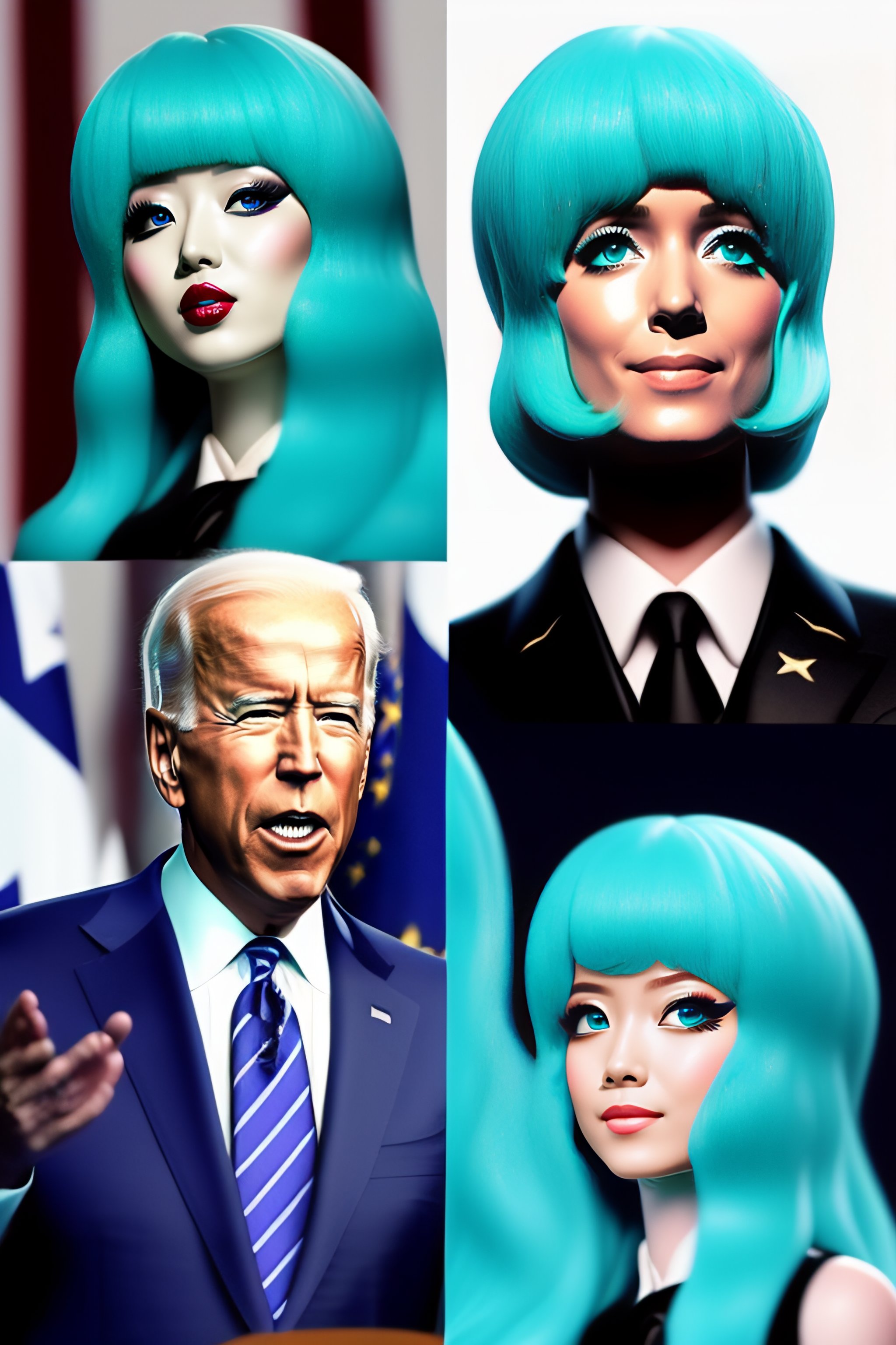 Lexica - Hatsune Miku bombing Joe Biden