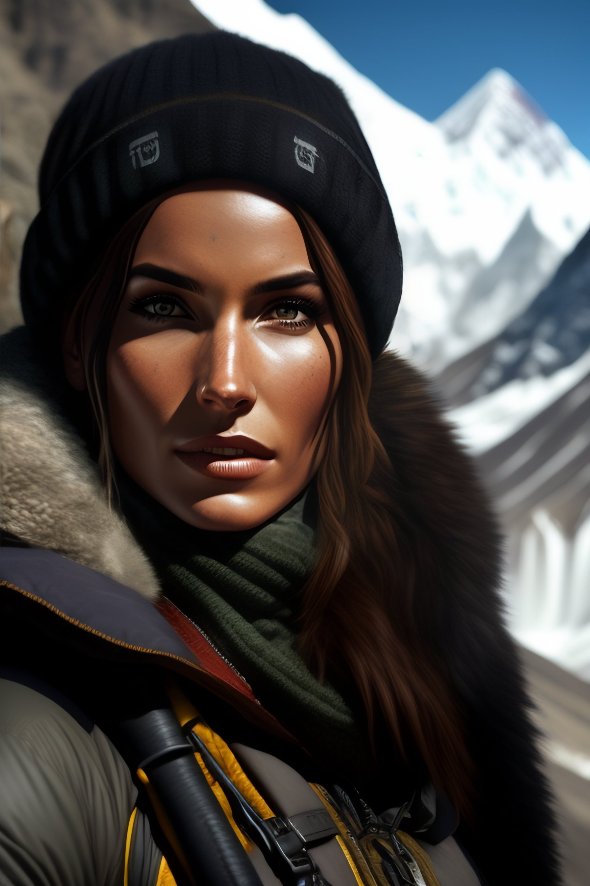 Lexica - Real life lara croft in Everest Base Camp, Nepal, Hyper ...