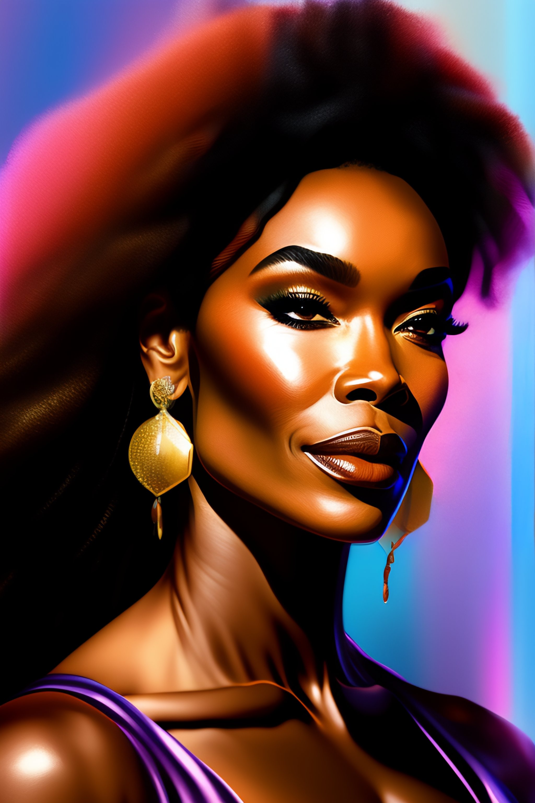 Lexica - Angela Bassett futuristic, fantasy art, extremely detailed ...