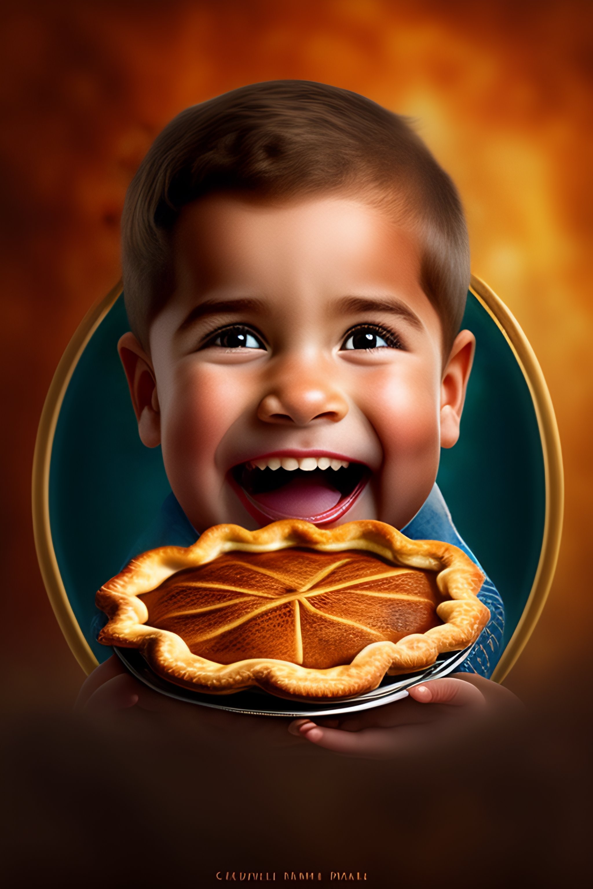 Lexica - Little dwarf Jaws of Death with apple pie in hand cry but with ...