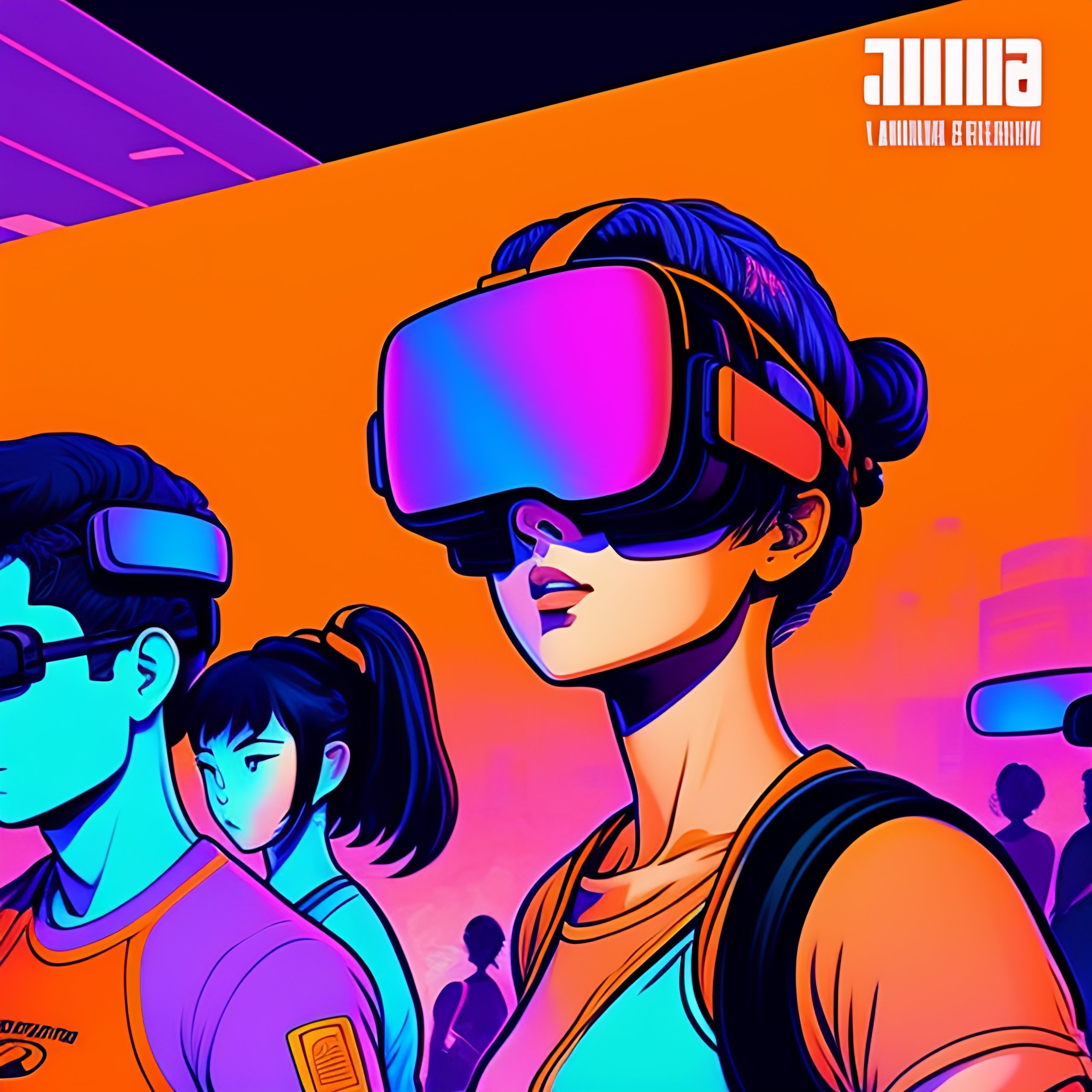 Lexica - Group of friends doing a workout with a vr headset, style of laurie greasley, studio ...