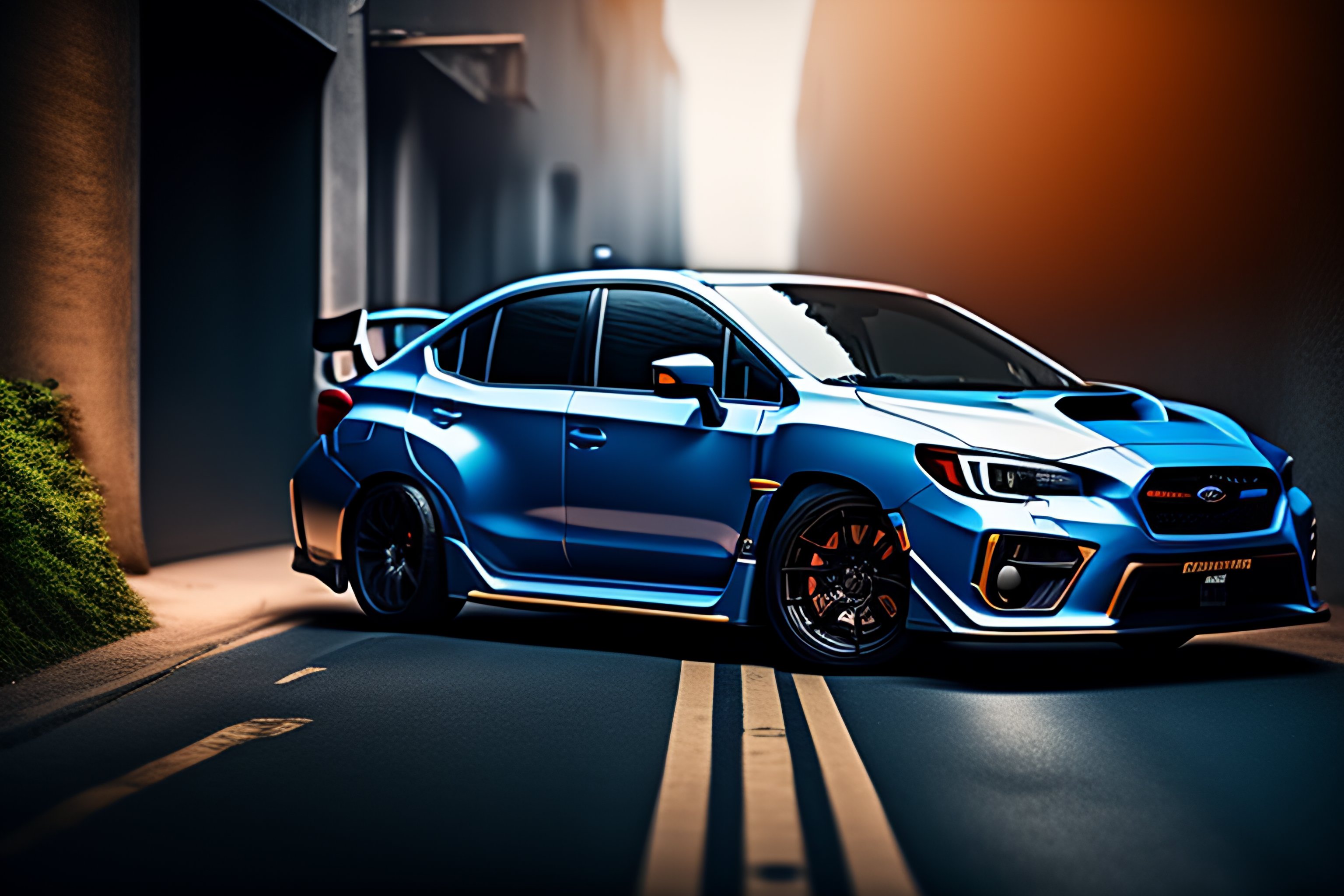 Lexica - Ultra hd! subaru wrx, on a dark alley, nigh, editorial, ivory ...